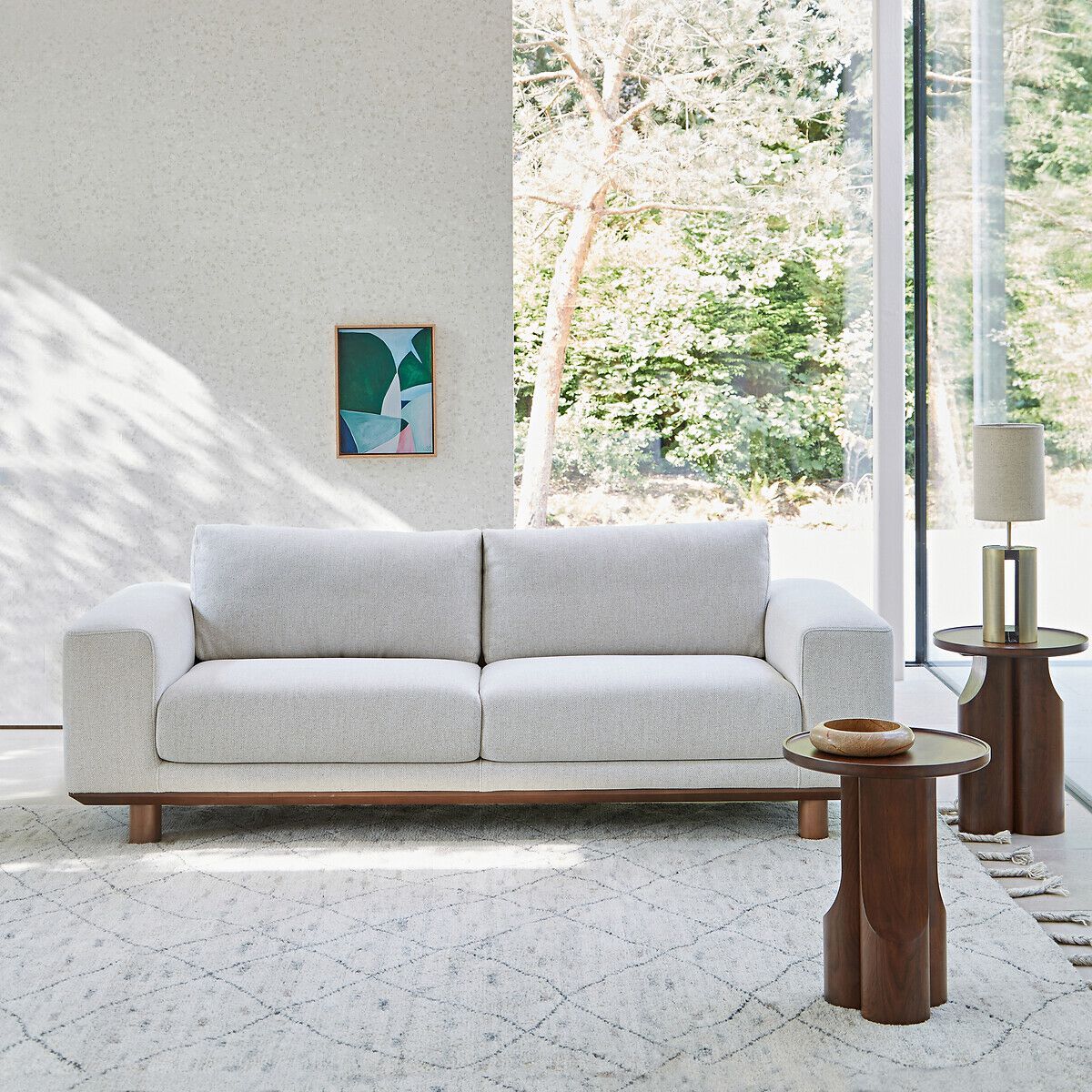 STIGIDO Round walnut side table By AMPM