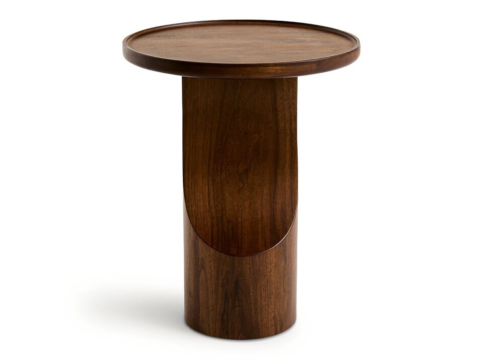 STIGIDO Round walnut side table By AMPM