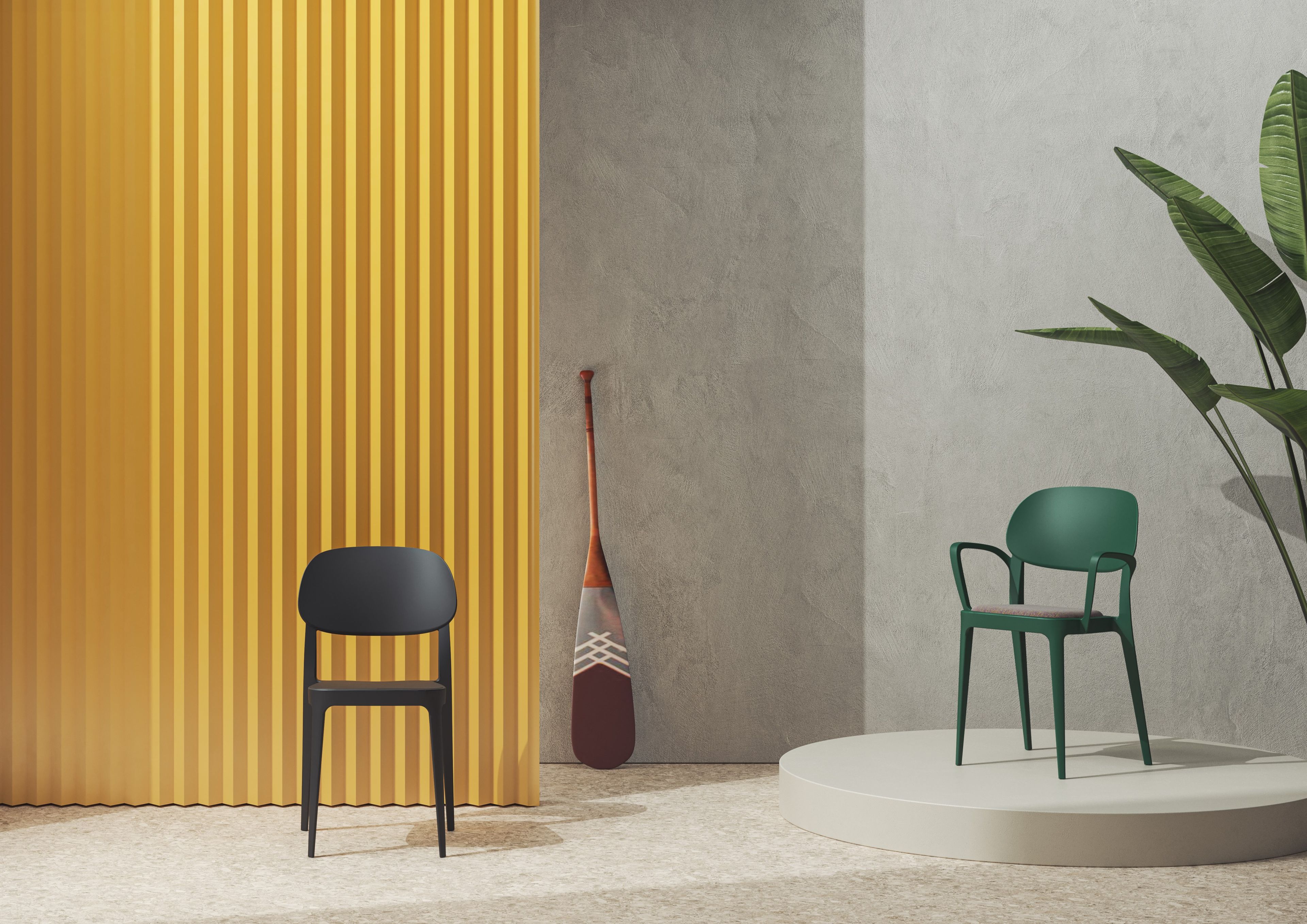 AMY Stackable technopolymer chair By ALMA DESIGN | design Valerio Sommella