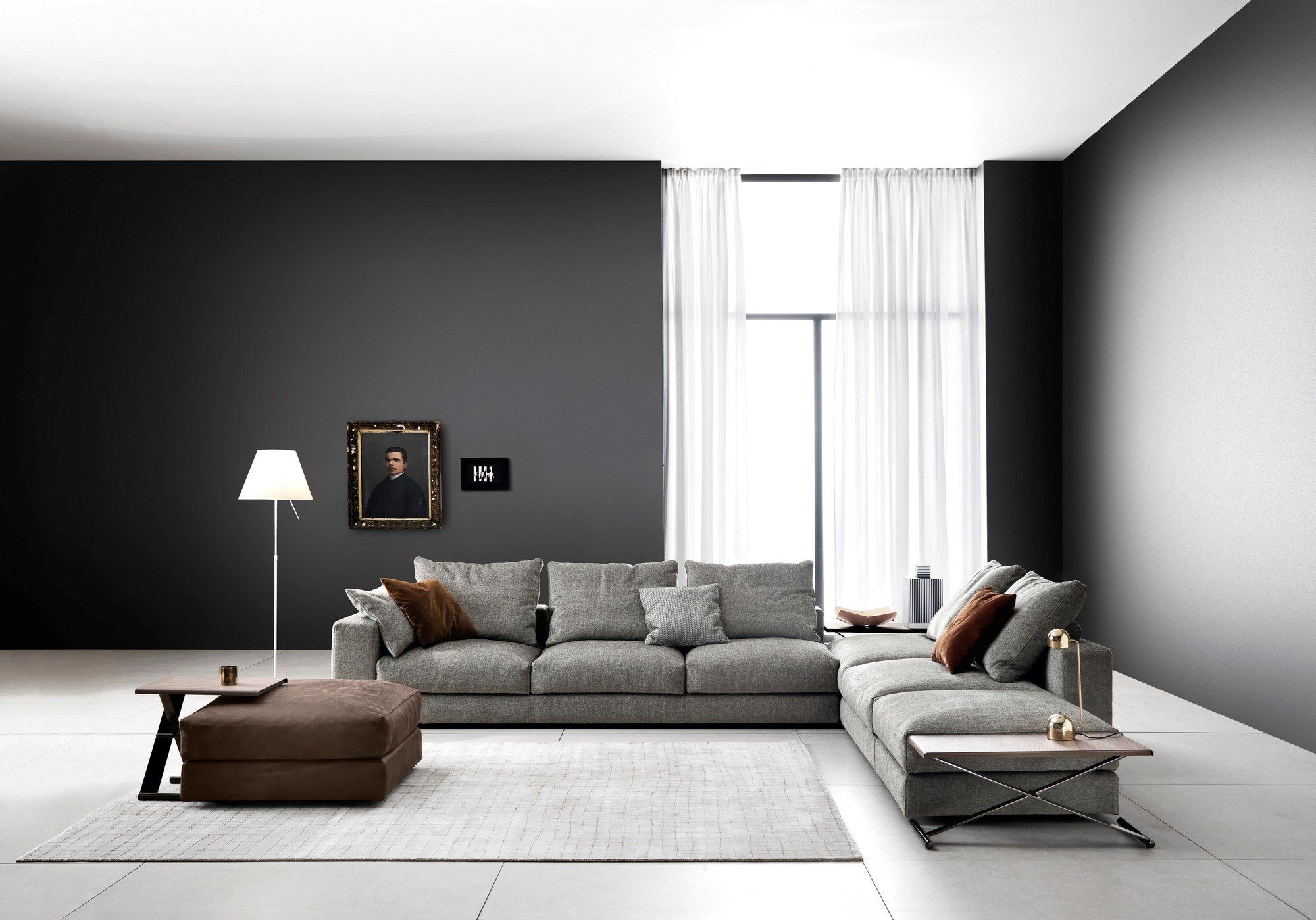 Divano componibile sfoderabile in tessuto ANANTA CLASS - Saba Italia