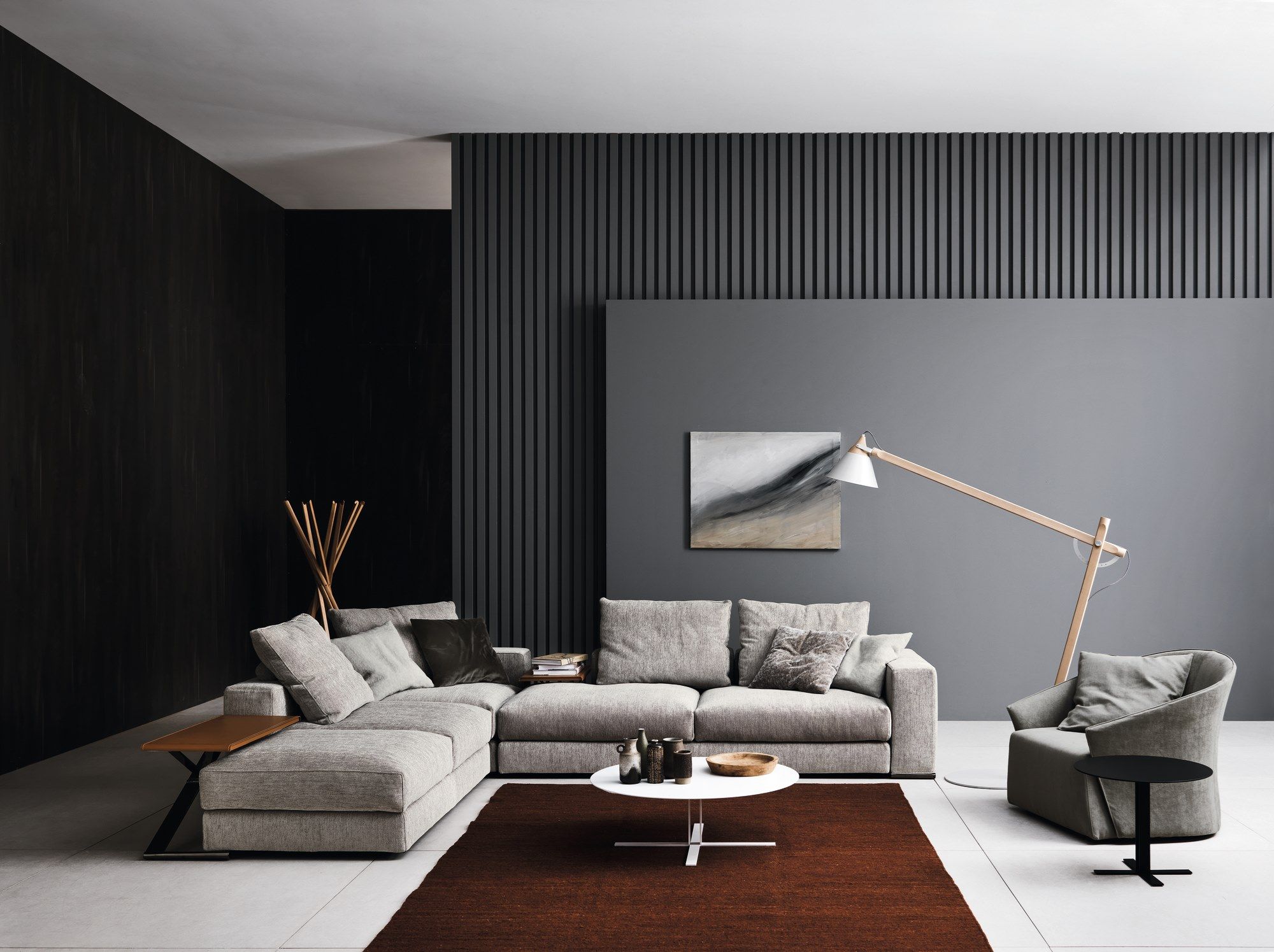 Divano componibile sfoderabile in tessuto ANANTA CLASS - Saba Italia