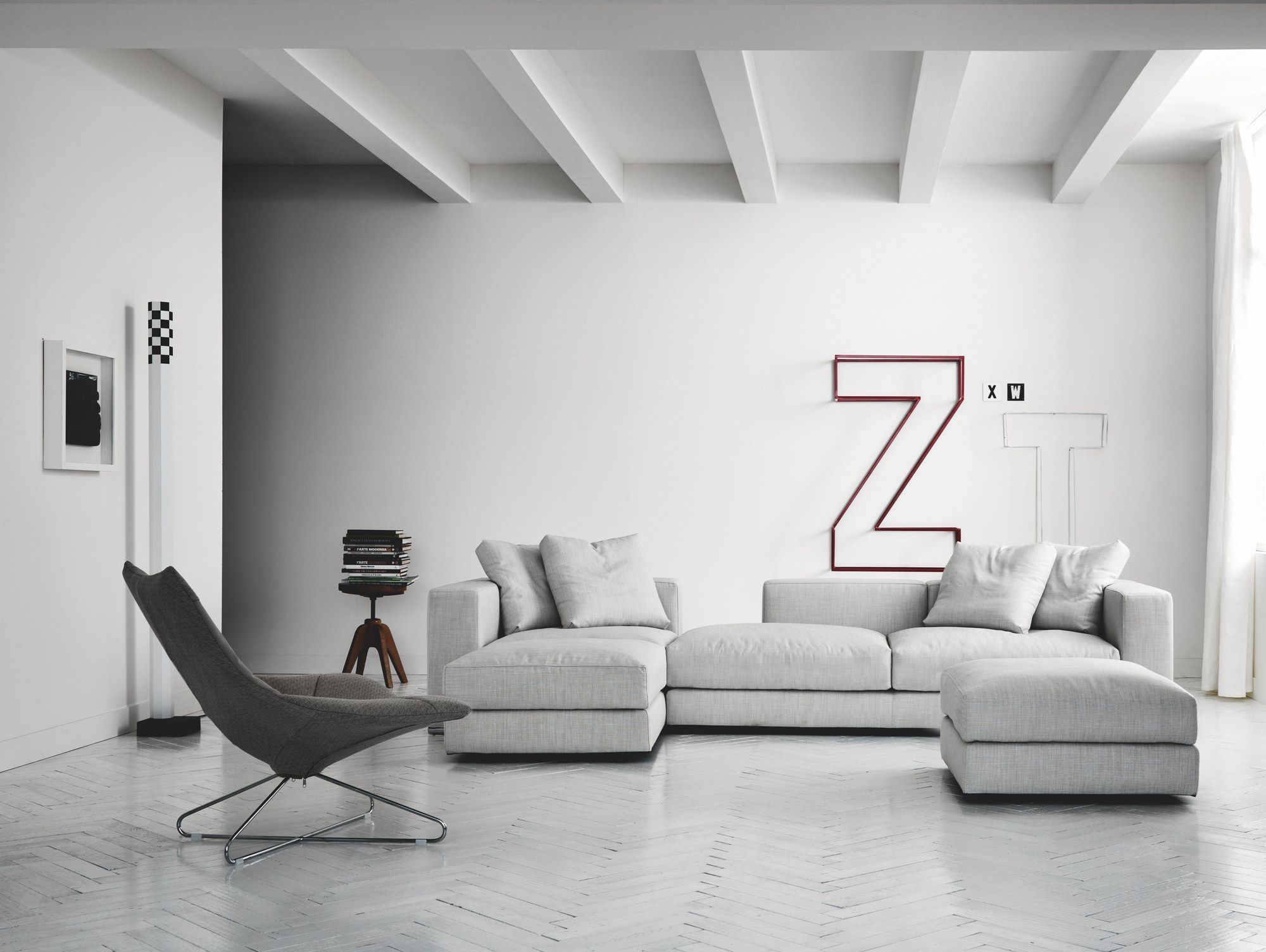 Divano componibile sfoderabile in tessuto ANANTA CLASS - Saba Italia