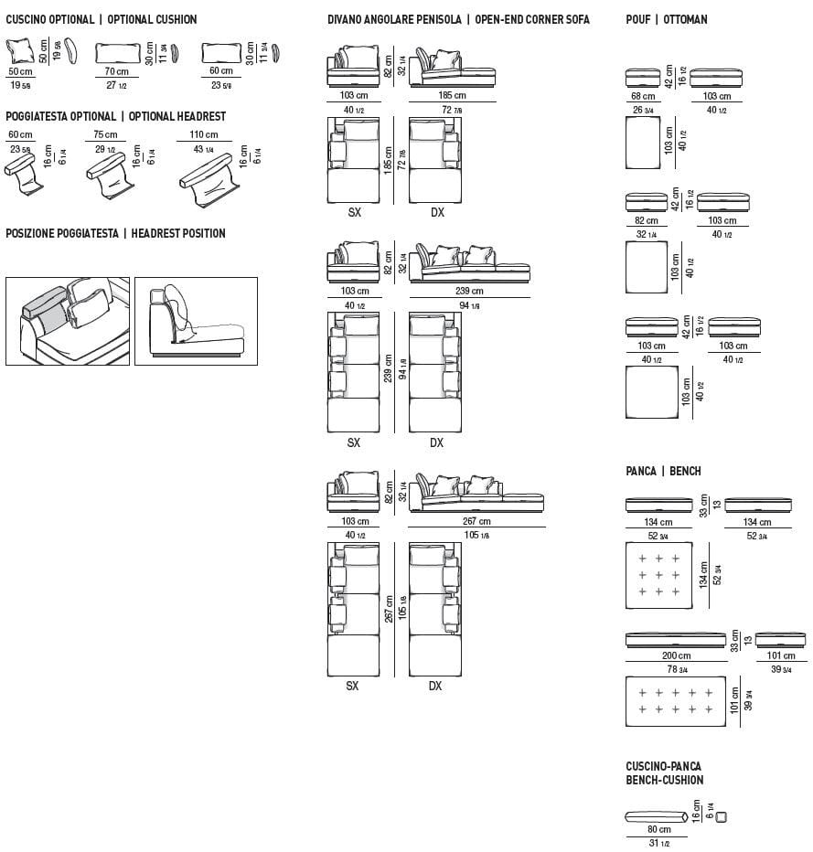 ANDERSEN LINE / ANDERSEN LINE QUILT 沙发 By Minotti | design Rodolfo Dordoni