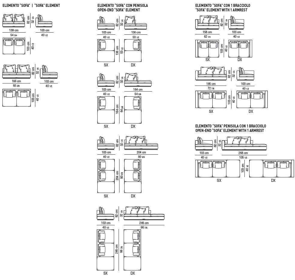 ANDERSEN LINE / ANDERSEN LINE QUILT 沙发 By Minotti | design Rodolfo Dordoni