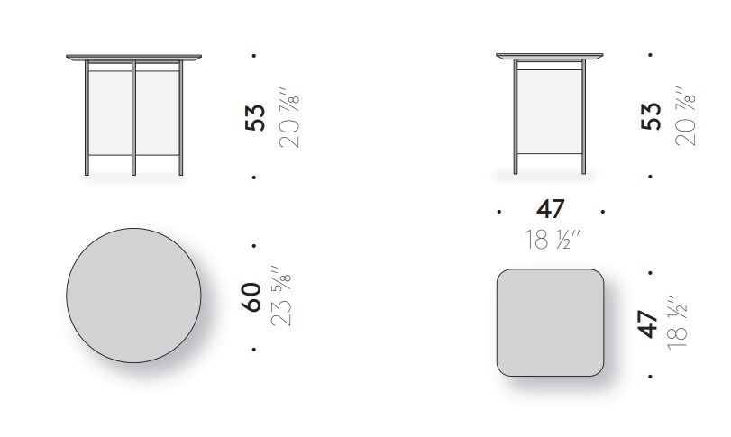 ANDON Floor lamp / coffee table By De Padova | design Nendo