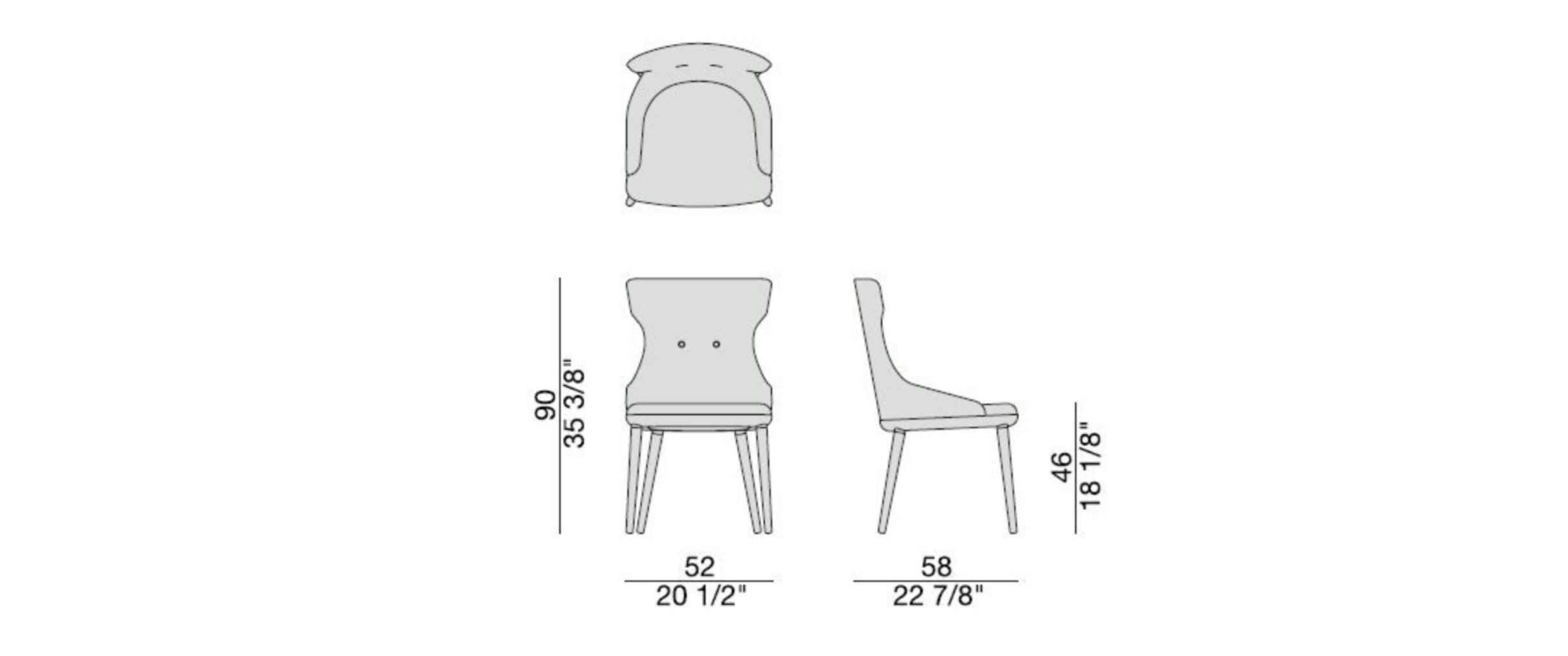 ANDY | Chair By Porada design Carlo Ballabio