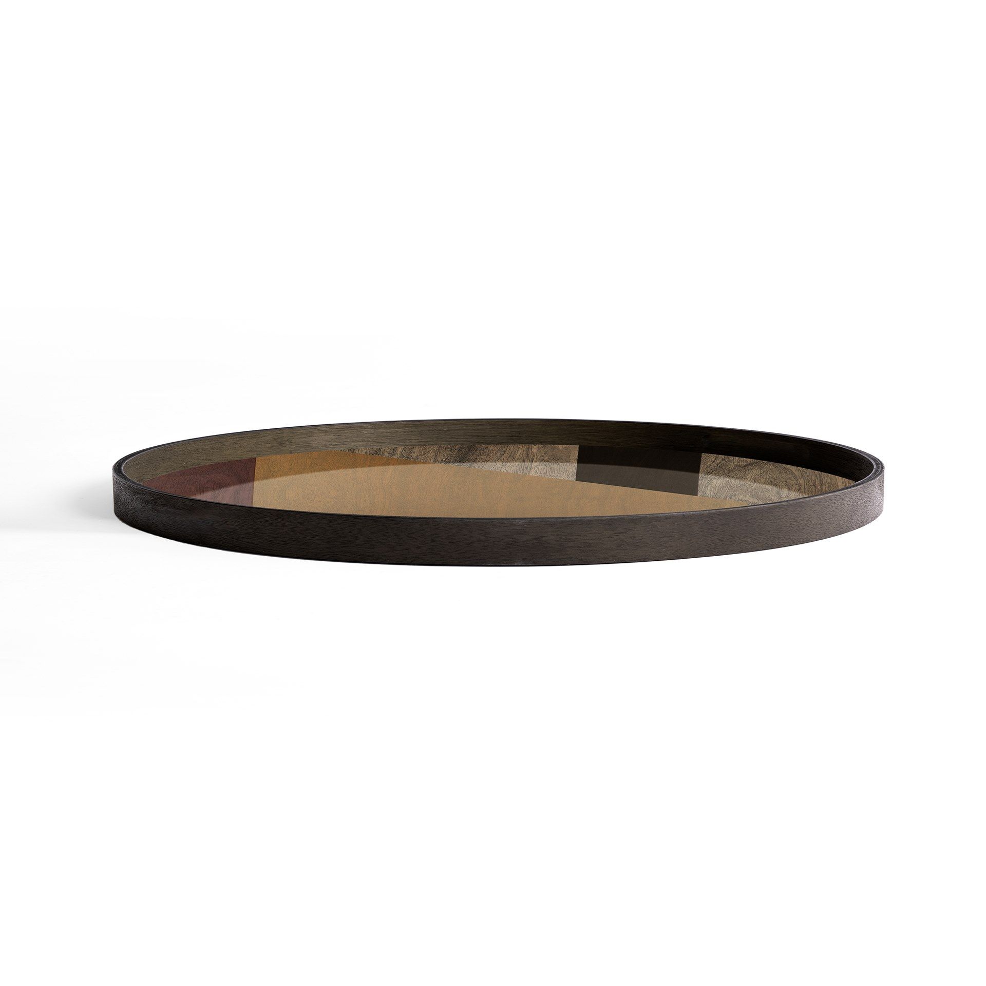 ANGLE GLASS | Round tray By Ethnicraft design Dawn Sweitzer