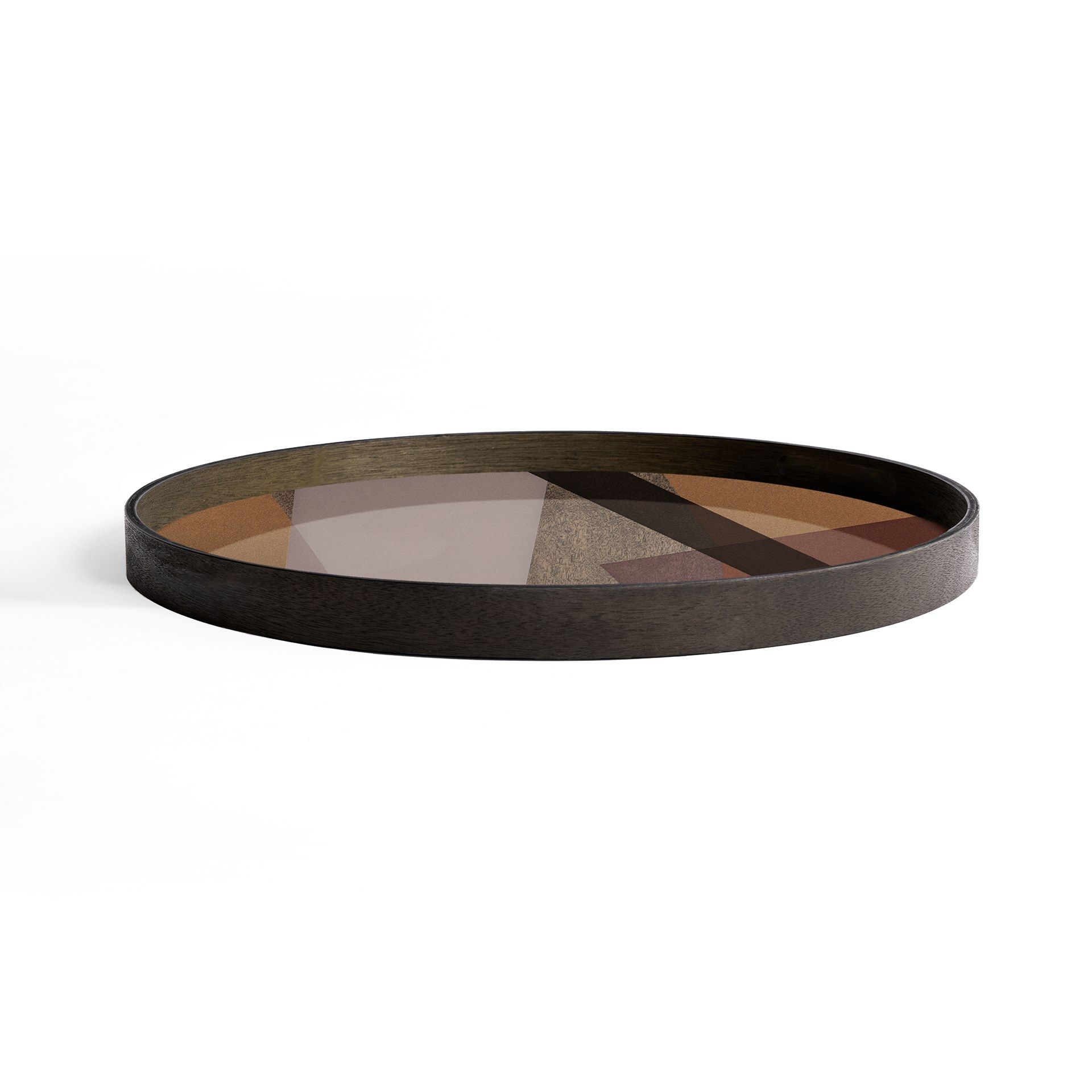 ANGLE GLASS | Round tray Round glass tray By Ethnicraft | design Dawn ...