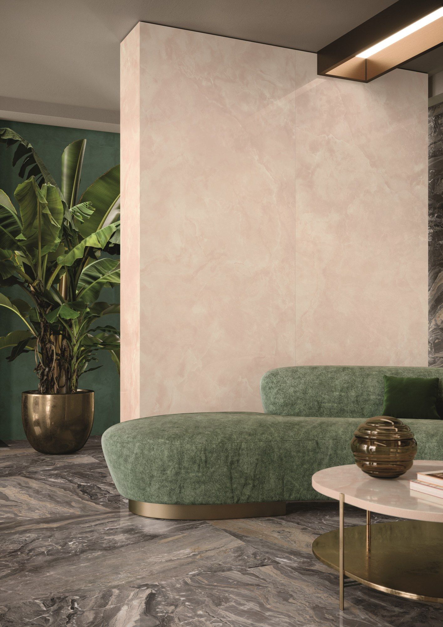 ANIMA FUTURA PINK ONYX Pavimento/rivestimento in gres porcellanato ...