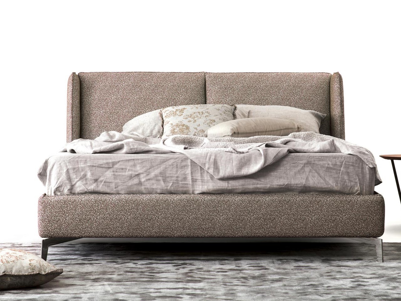 ANN Upholstered fabric double bed By Papadatos
