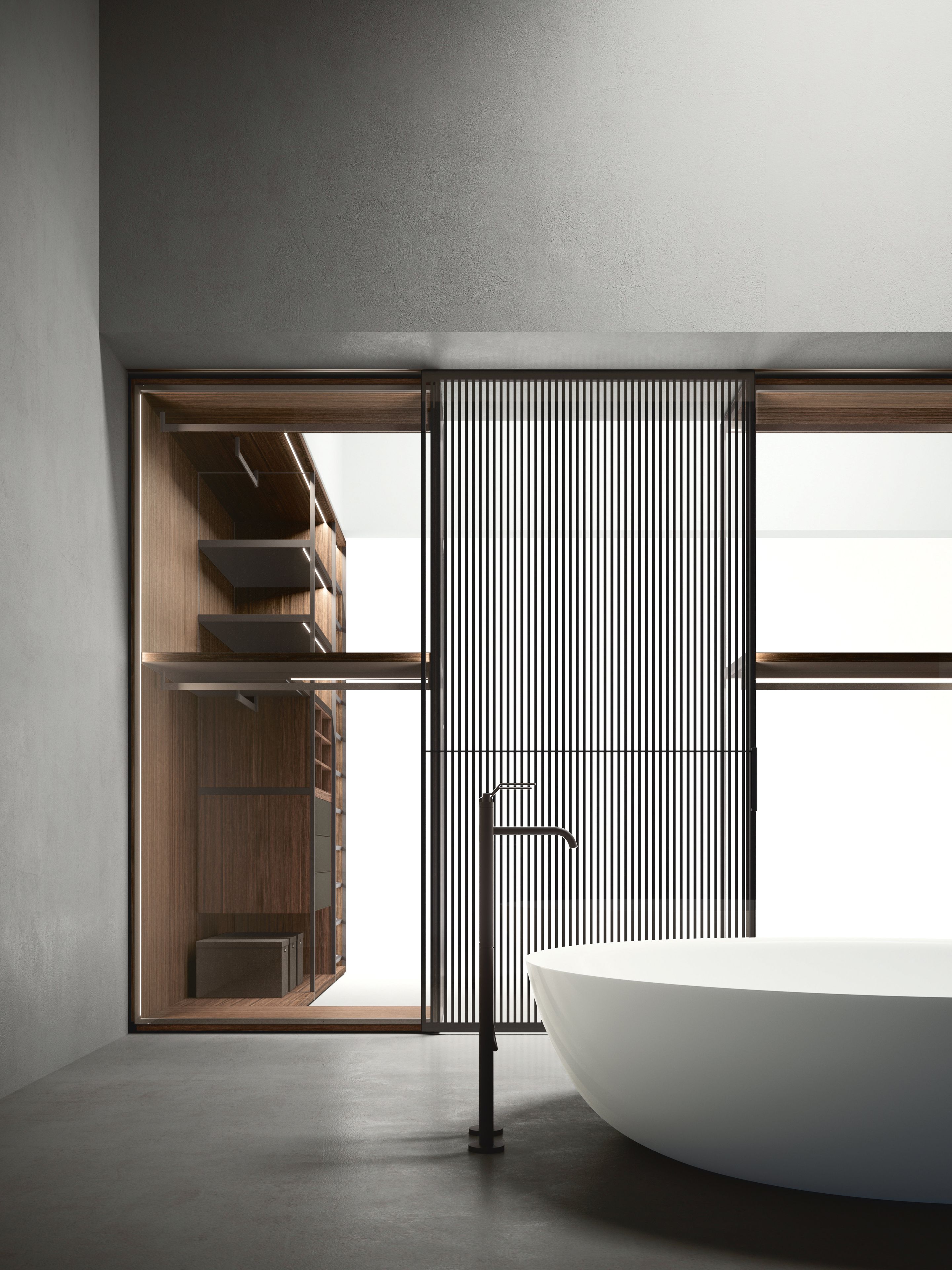 ANTIBES Partition system / walk-in closet By Boffi | design Piero Lissoni