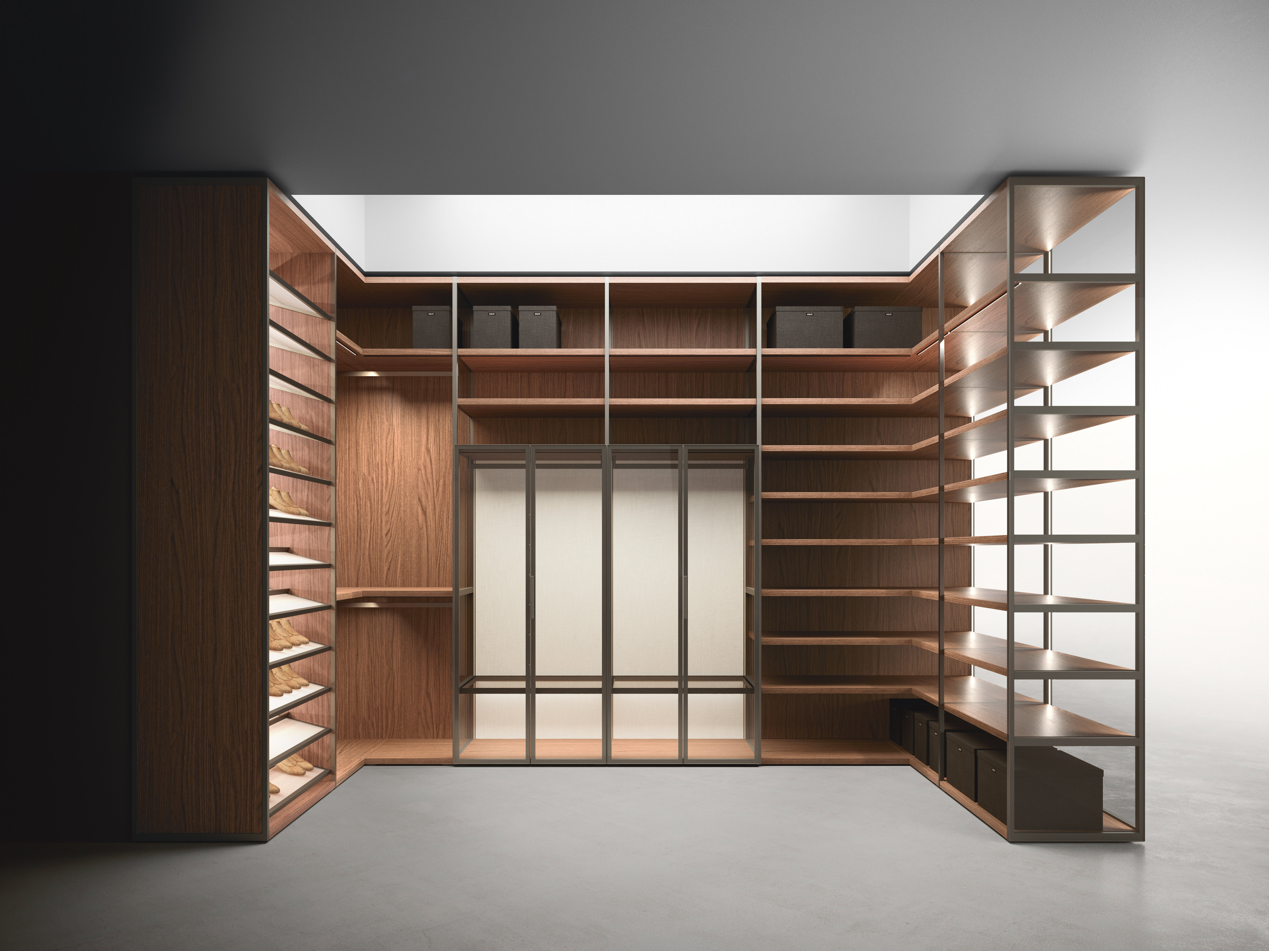 ANTIBES Partition system / walk-in closet By Boffi | design Piero Lissoni