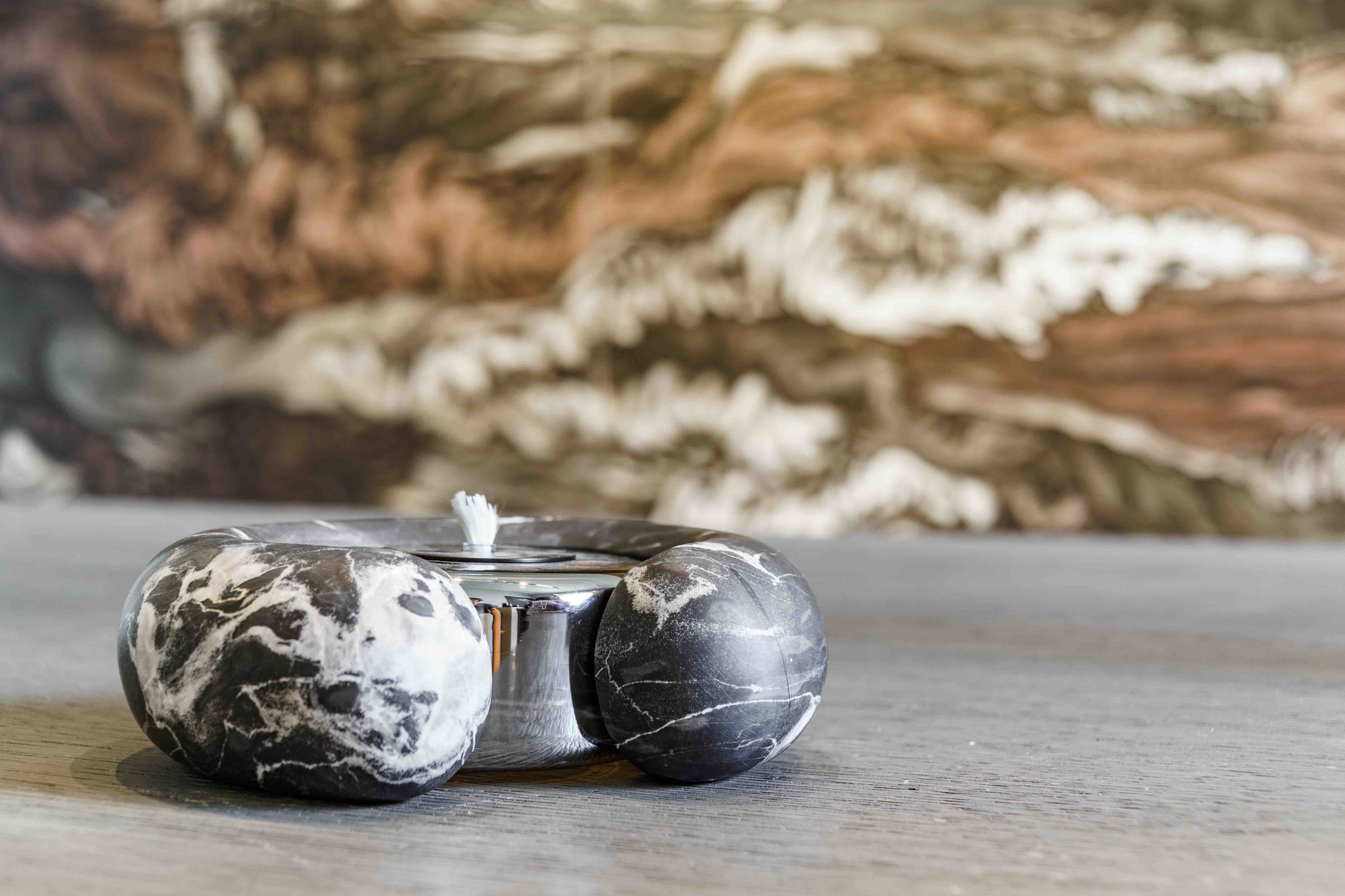 Marble candle holder ANTILA By Ooumm design Dan Yeffet