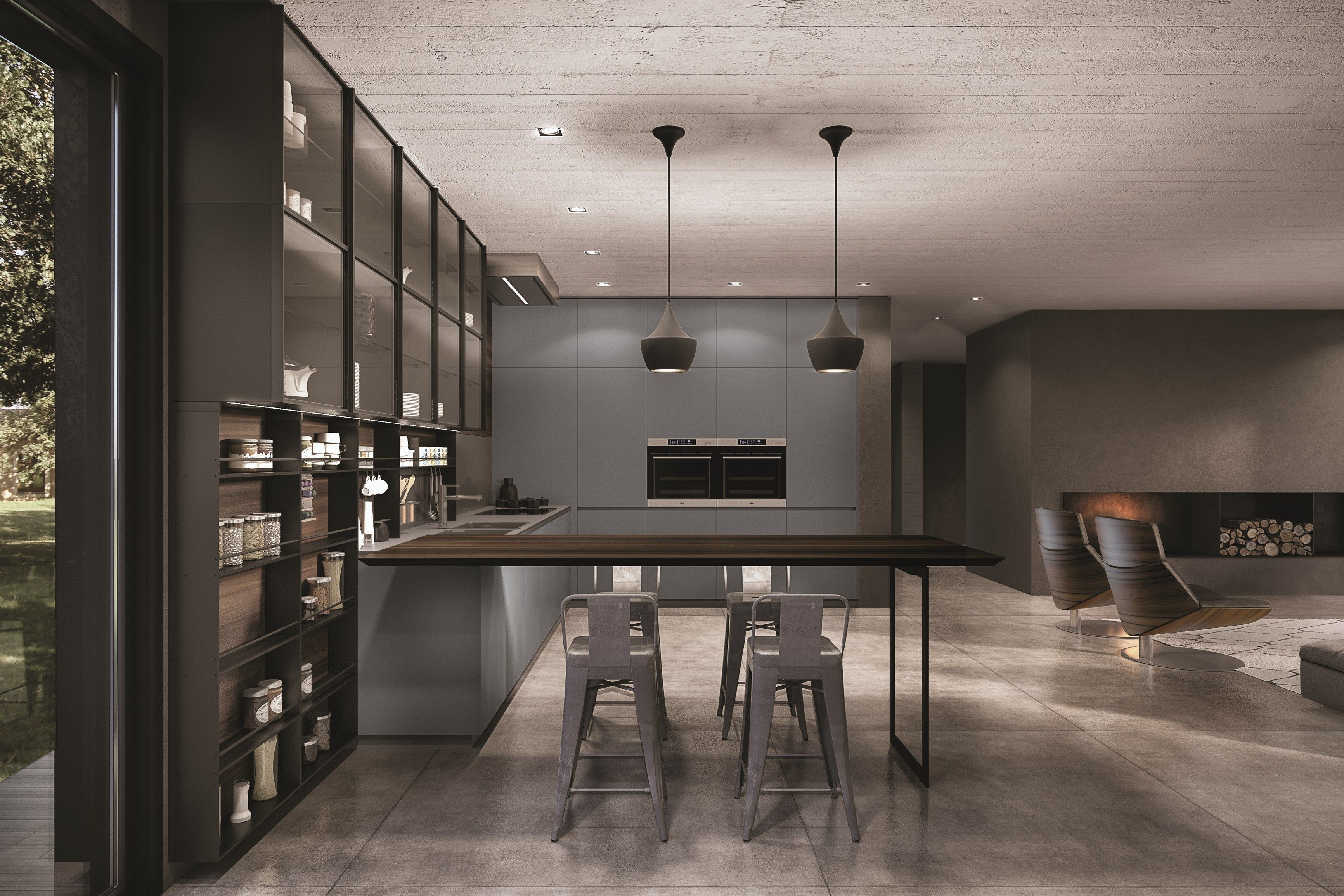 ANTIS | Aluminium kitchen By Euromobil design Roberto Gobbo