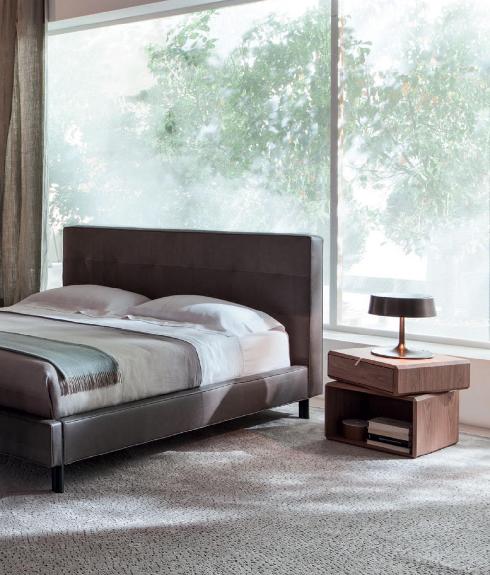 ANTON Double bed with upholstered headboard By Molteni & C. | design ...
