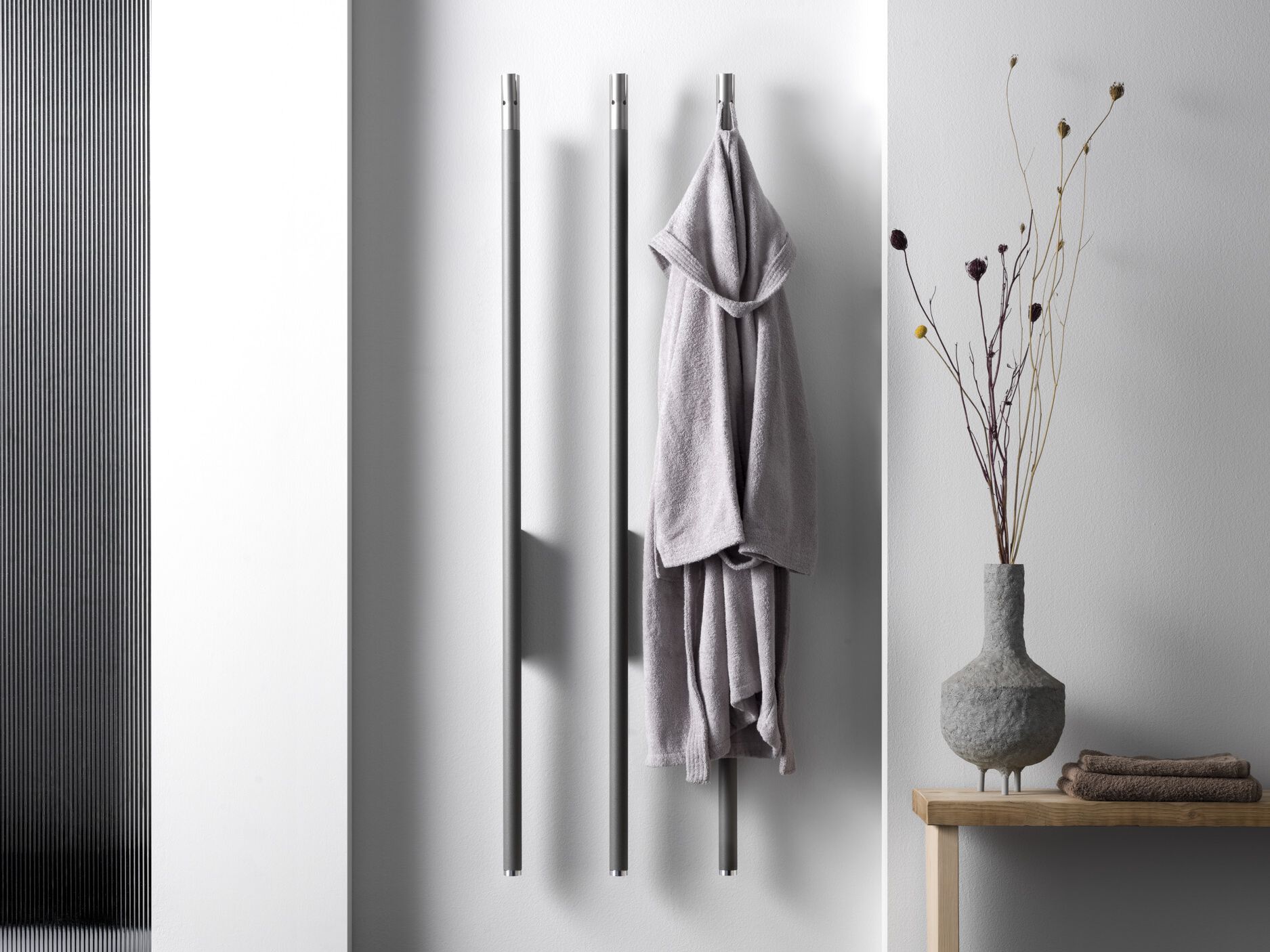 CARLO & TINA Wall-mounted electric aluminium decorative radiator By ...