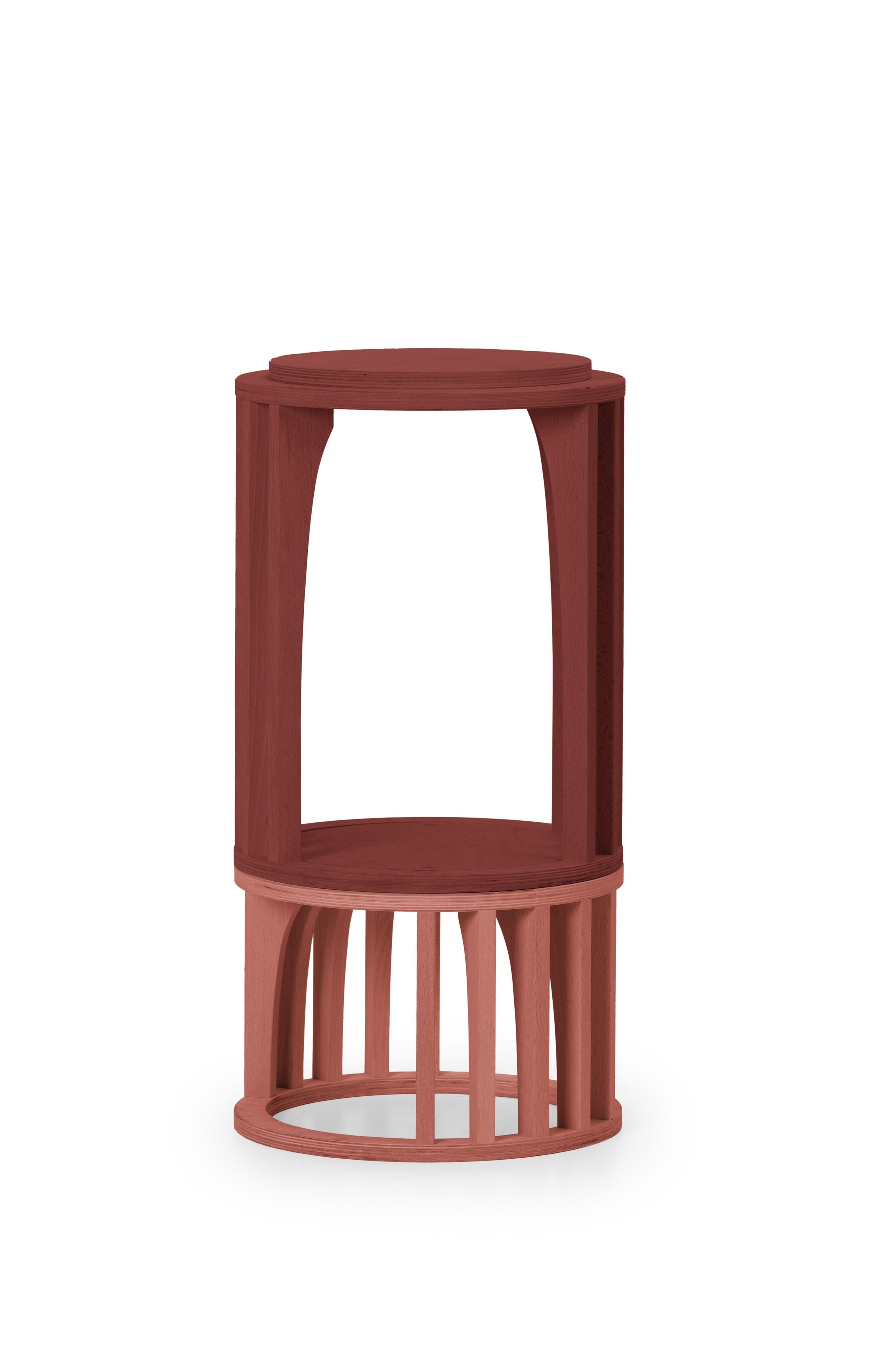 Beech stool / coffee table ANYWAY By True Design