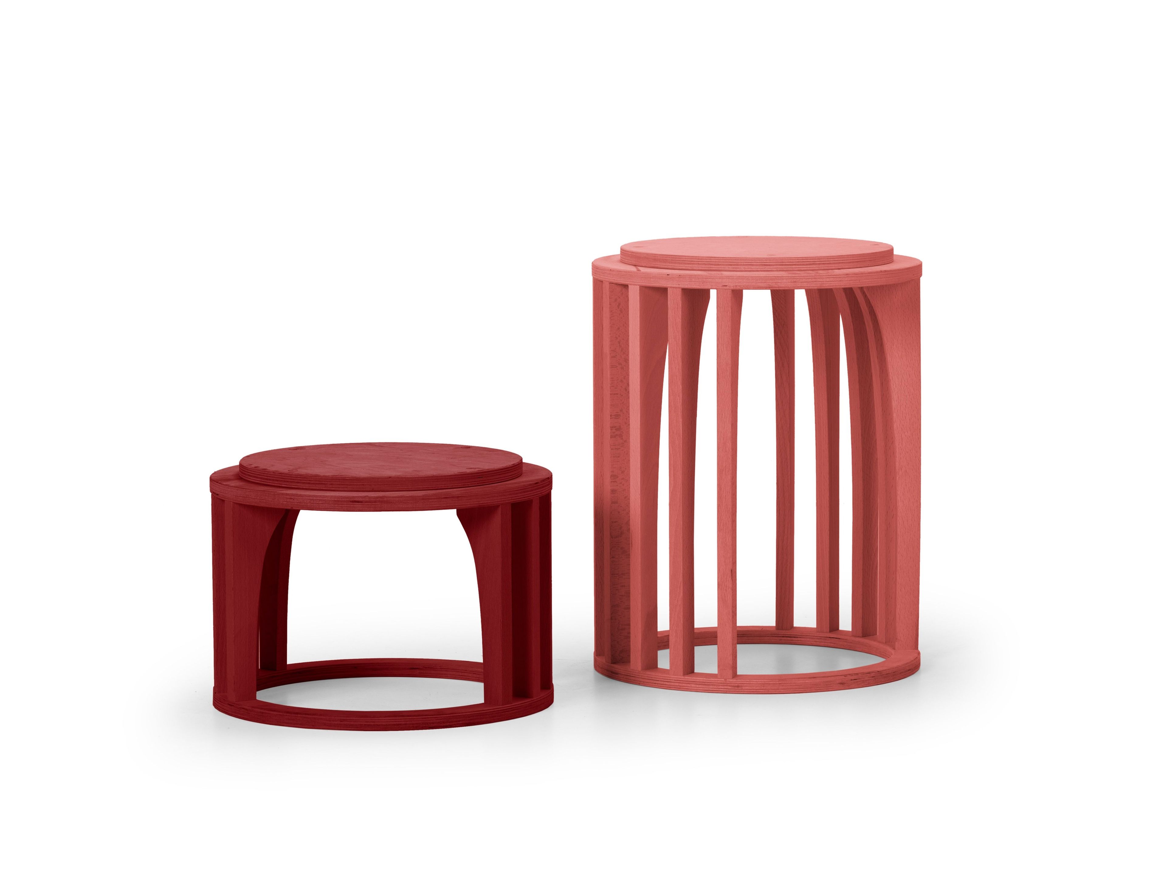 Beech stool / coffee table ANYWAY By True Design