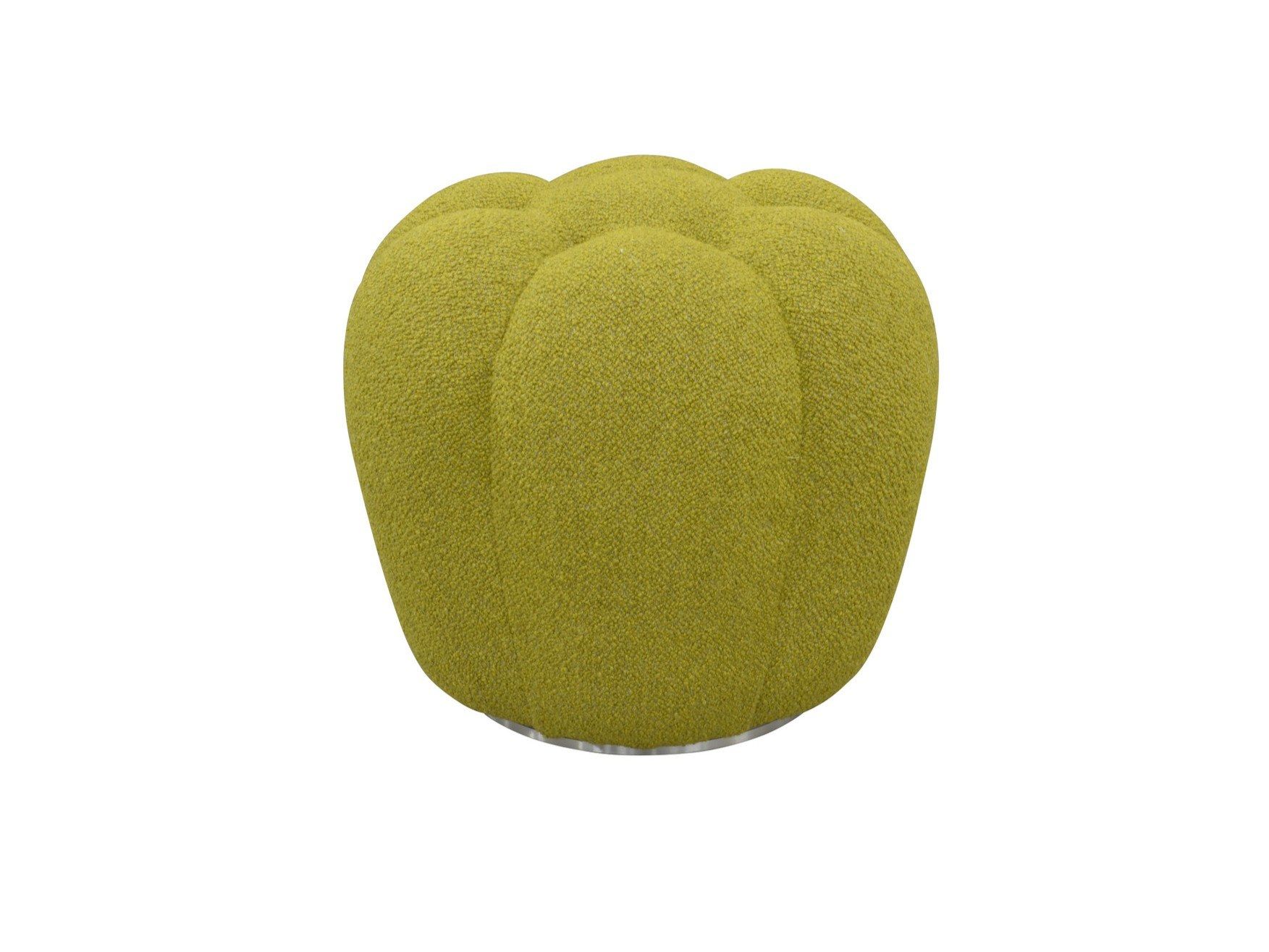 APEX Upholstered round fabric pouf By Roche Bobois | design Sacha Lakic