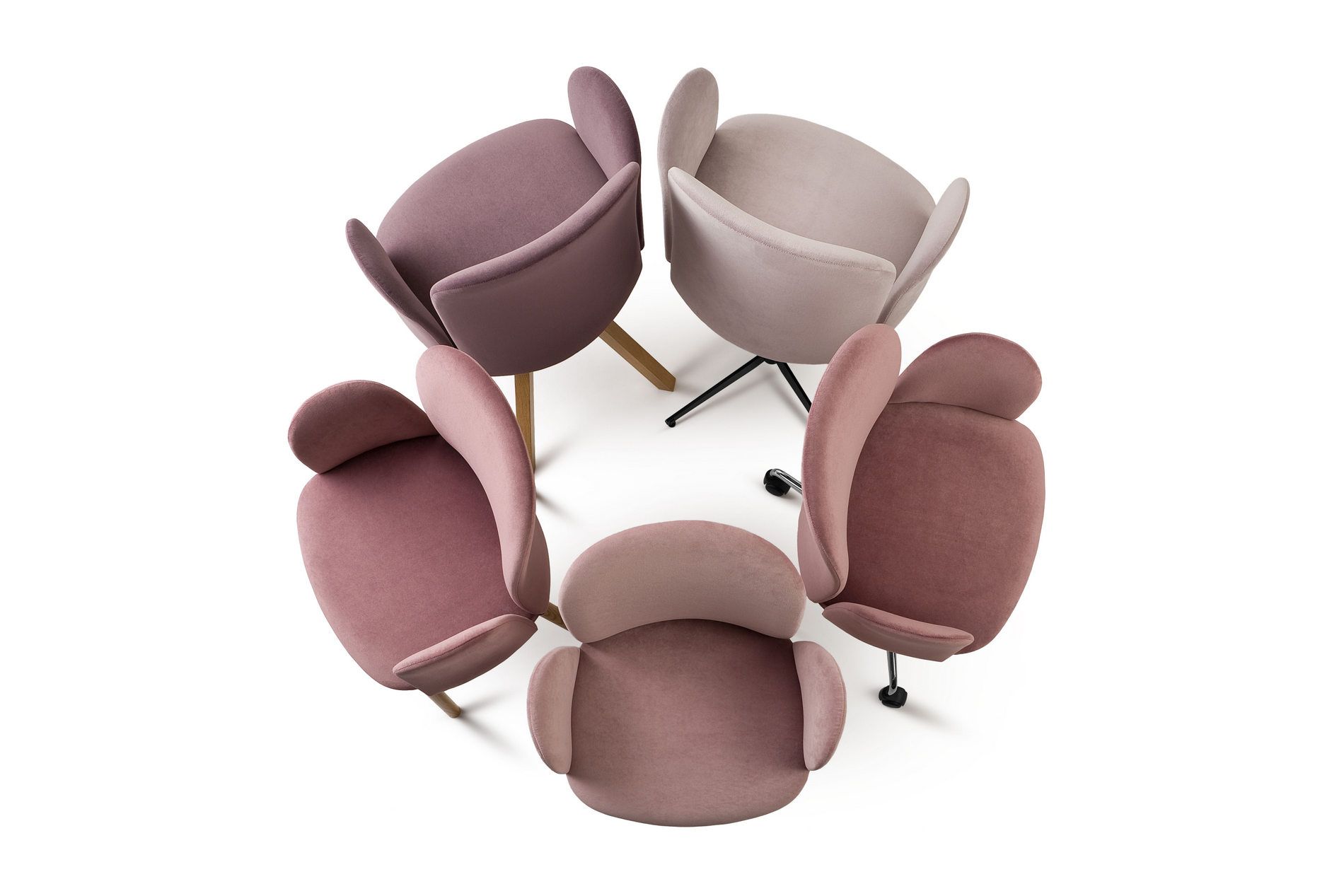 Upholstered fabric chair with armrests APRIL 1 April Collection By ...