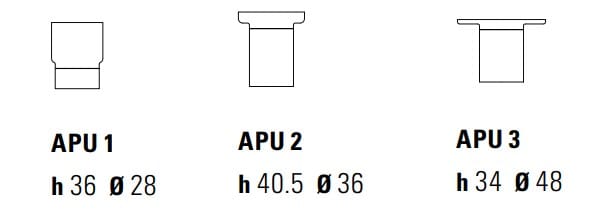 Low round wooden coffee table APU By ZEITRAUM