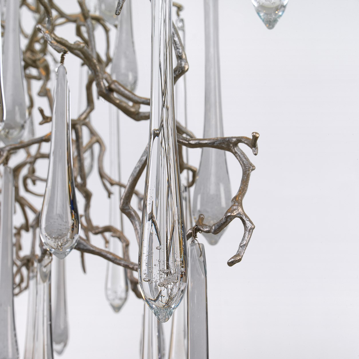 AQUA TRELLIS MEDIUM Handmade bronze pendant lamp By Serip