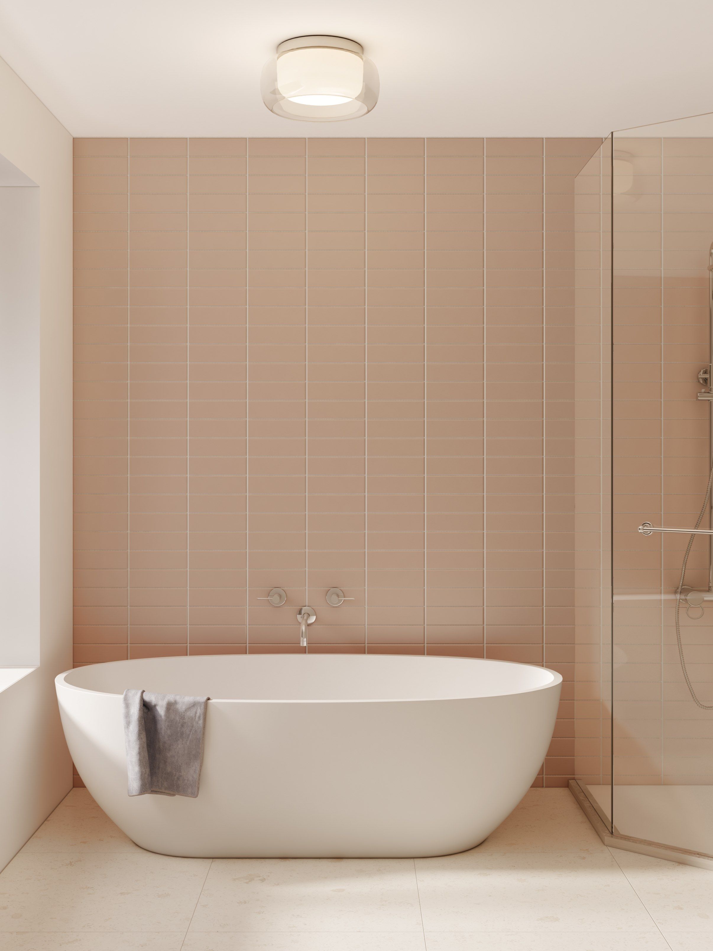 LED glass and steel ceiling light AQUINA CEILING 360 Aquina Collection ...