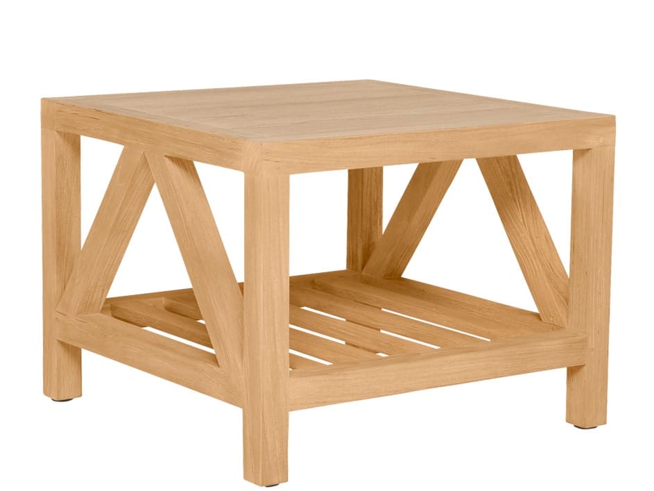 ARBOR Square teak side table By JANUS et Cie | design Janice Feldman