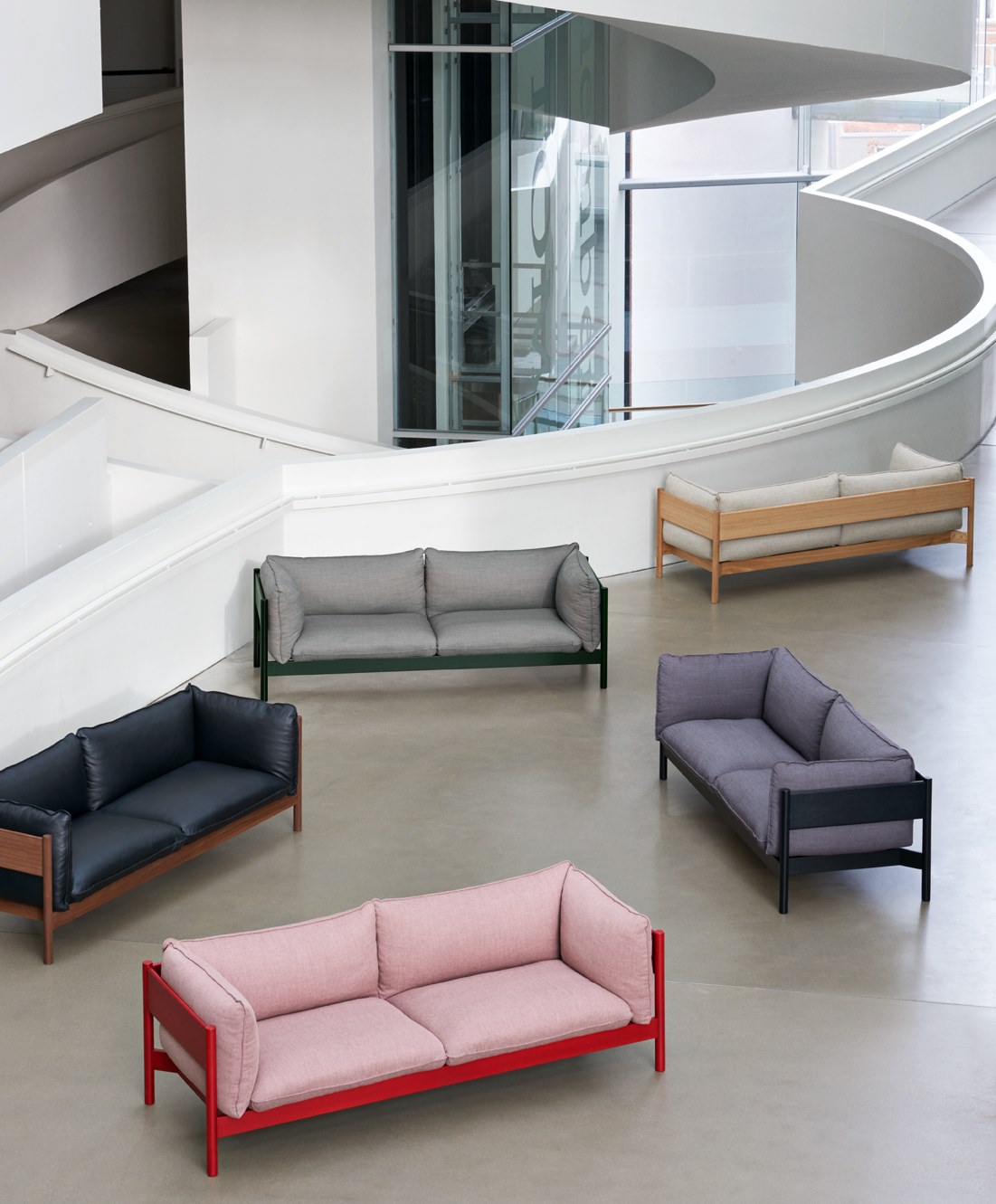 ARBOUR - OILED WAXED OAK Sofa By Hay