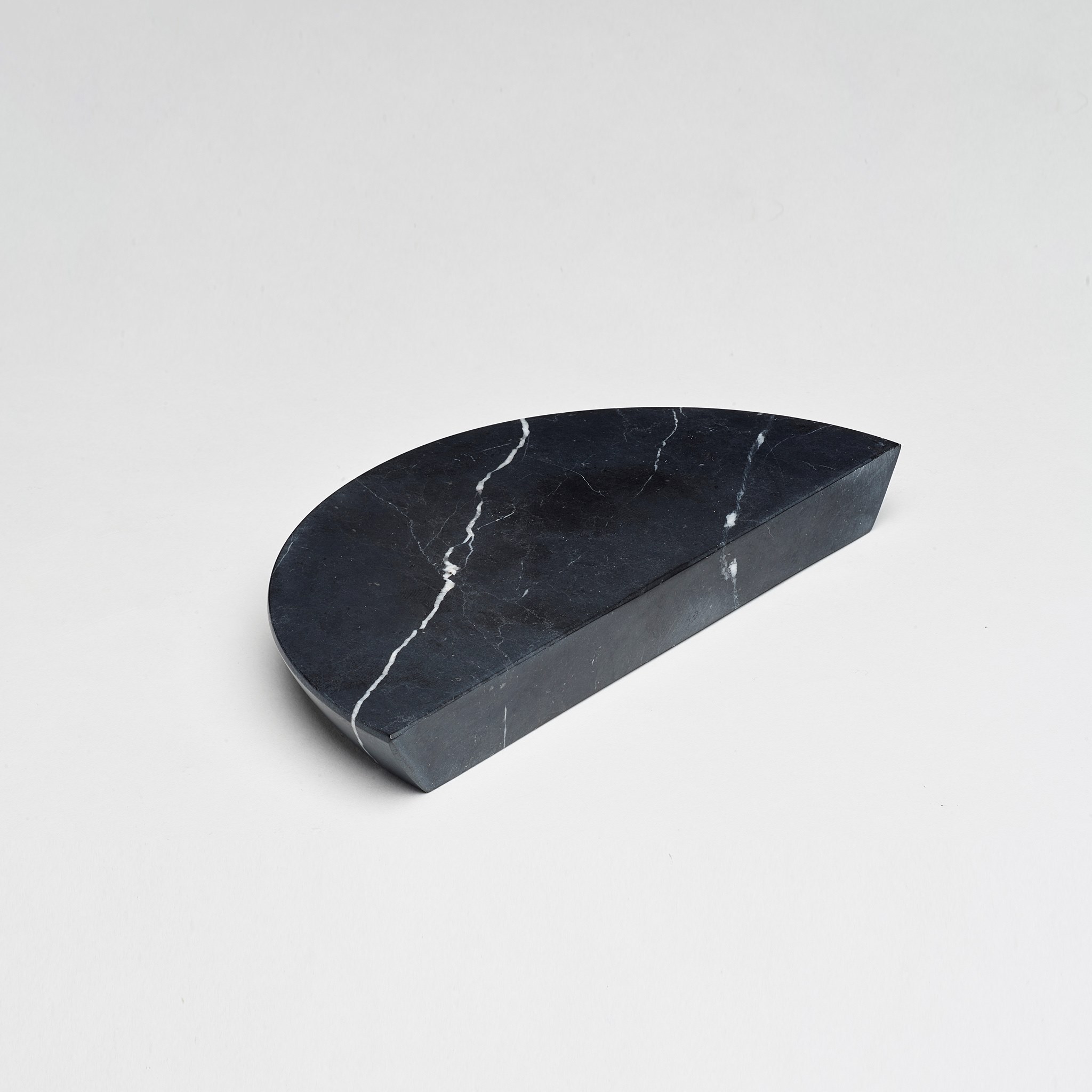 ARC | Nero Marquina marble furniture handle Nero Marquina marble ...