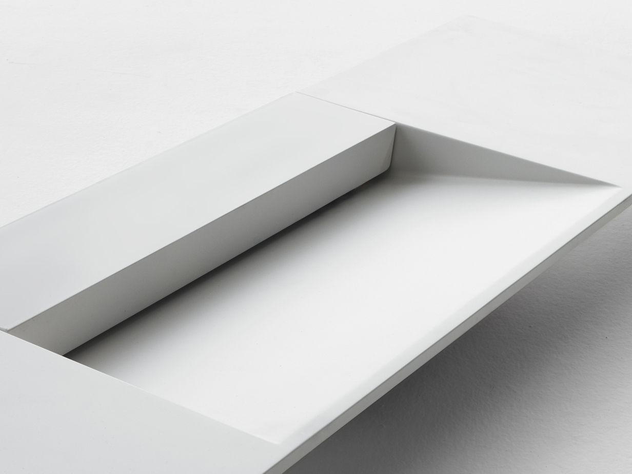 ARC Cristalplant® washbasin with integrated countertop By FALPER ...