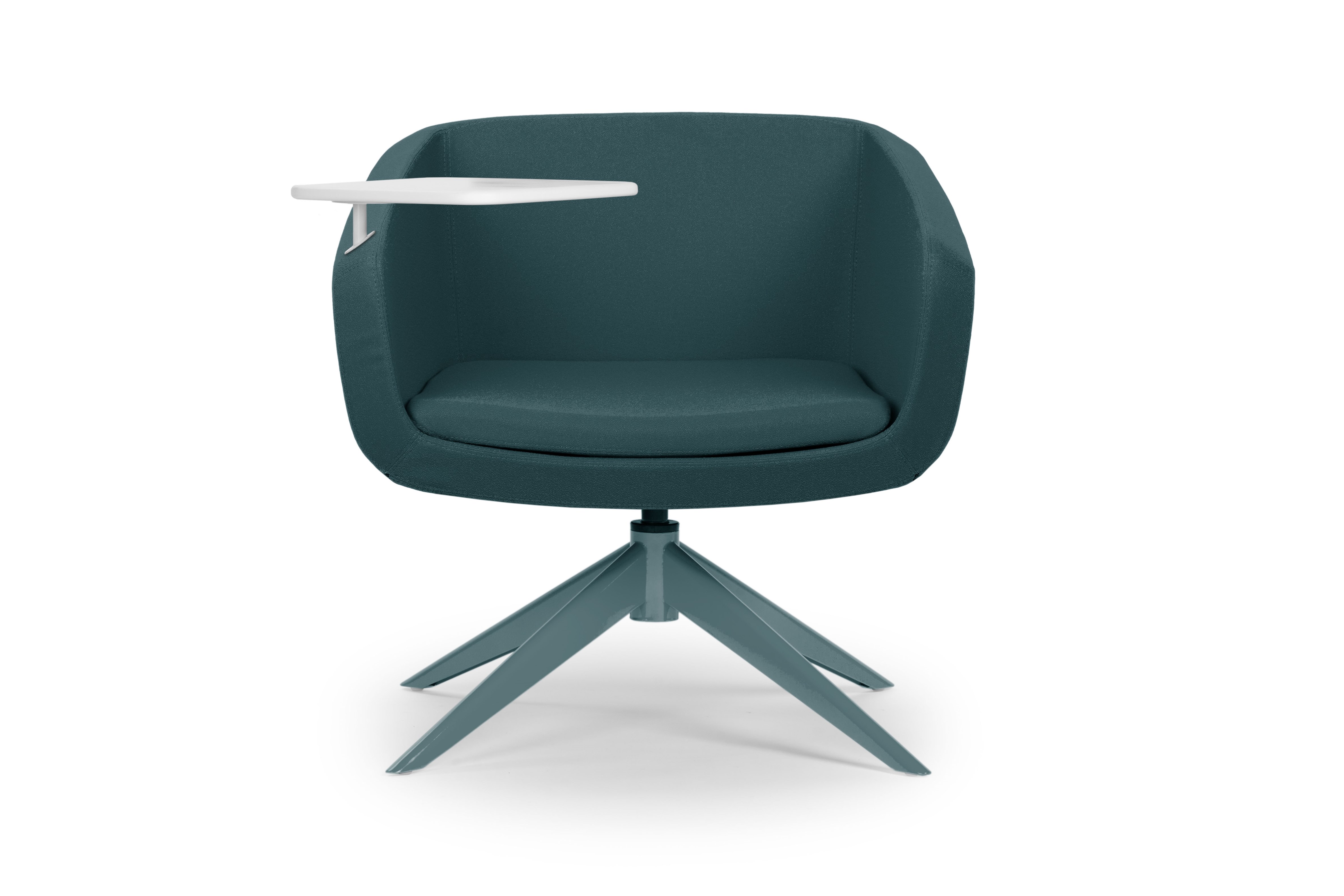 ARCA LOUNGE Trestle-based fabric easy chair with armrests By True ...