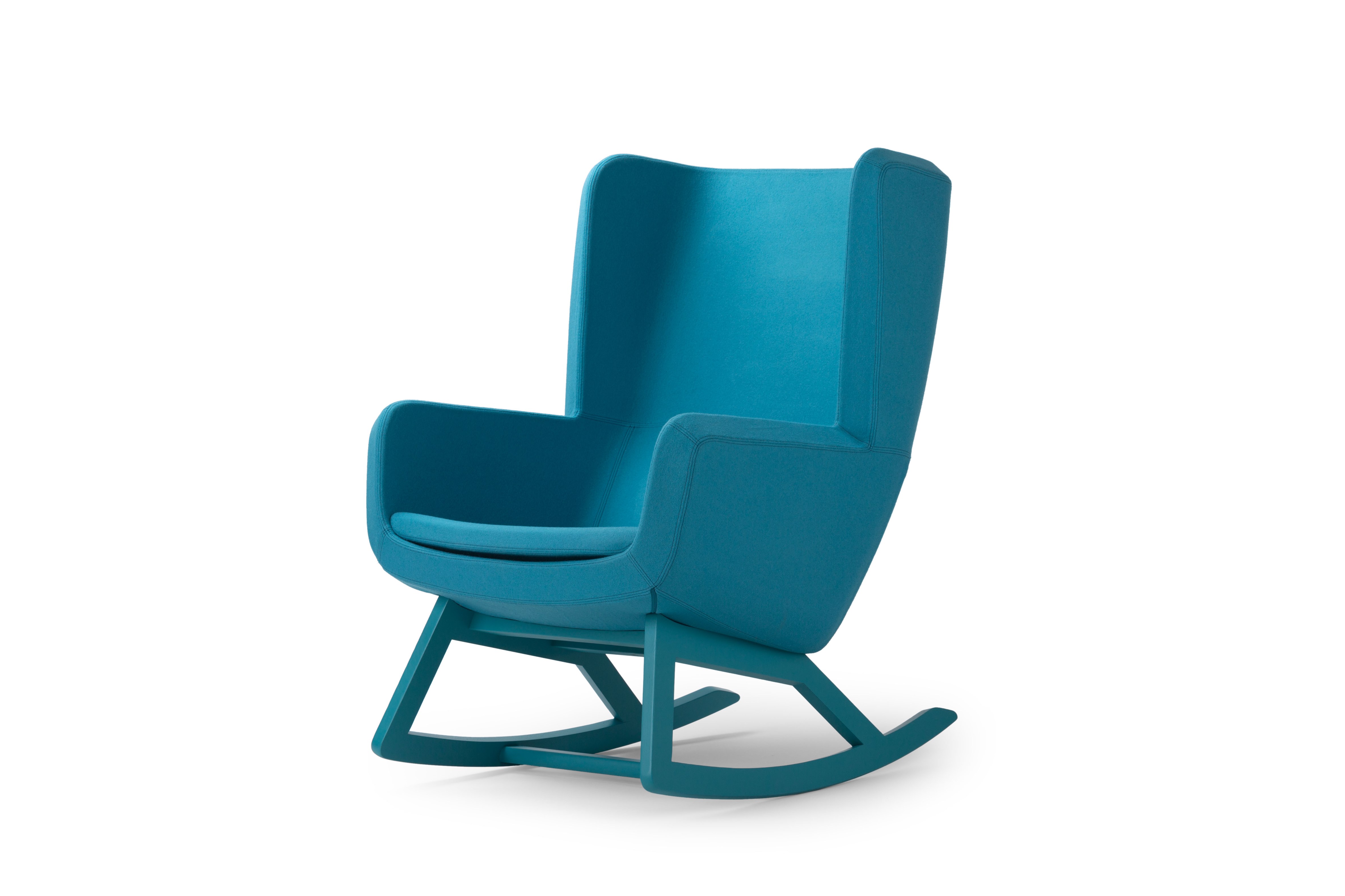ARCA LOUNGE Poltrona a dondolo con schienale alto By True Design ...