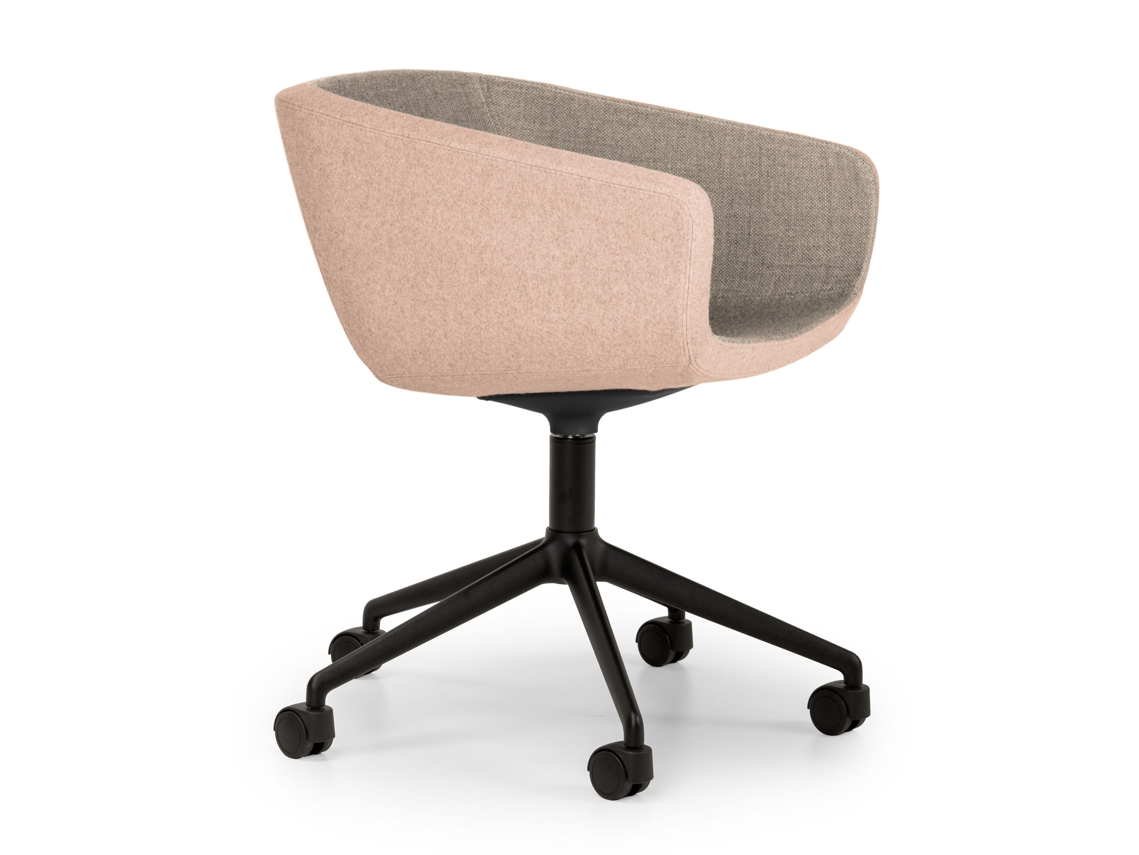 ARCA MINI Swivel fabric office chair with castors By True Design ...