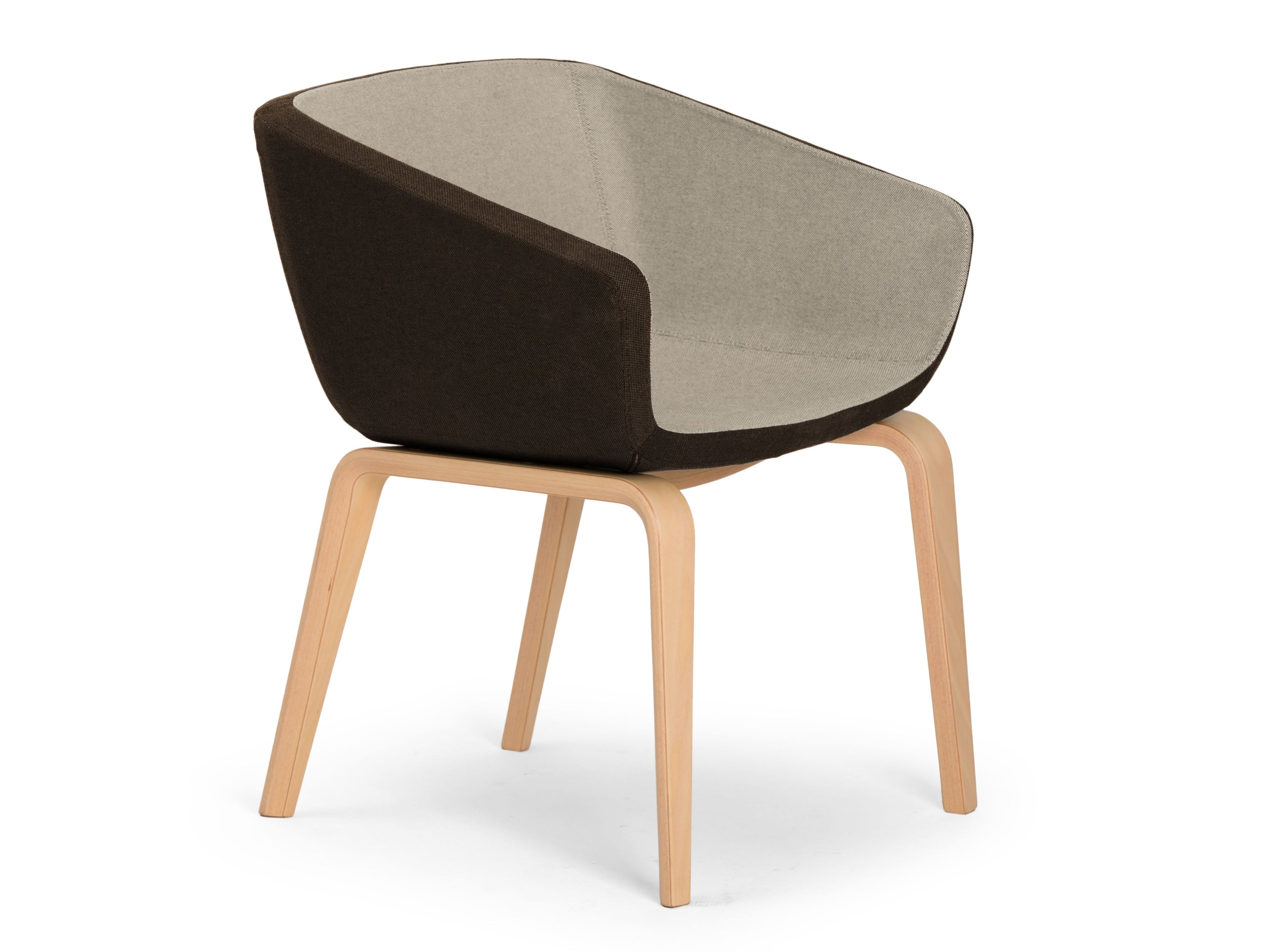 ARCA MINI Upholstered trestle-based chair By True Design | design ...