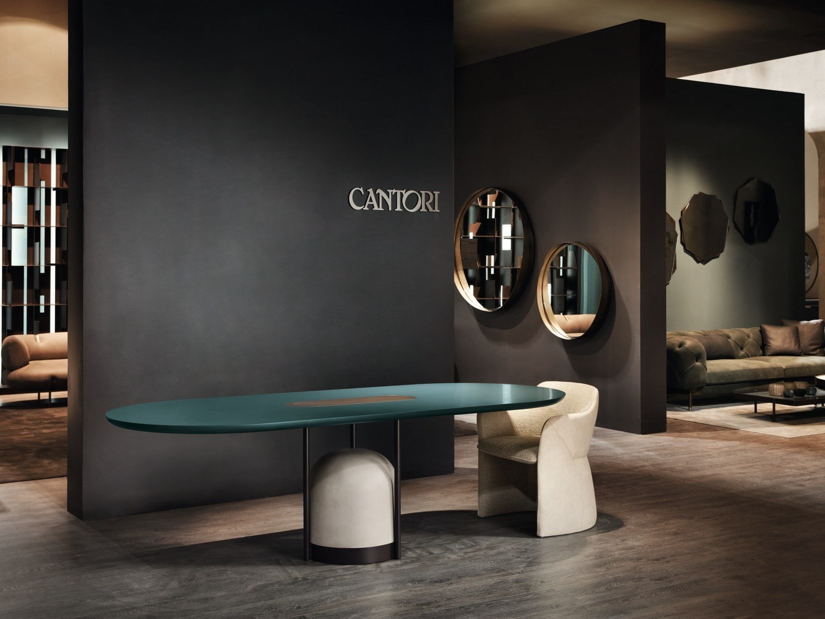 ARCANO | Oval table Oval dining table By Cantori | design Maurizio Manzoni