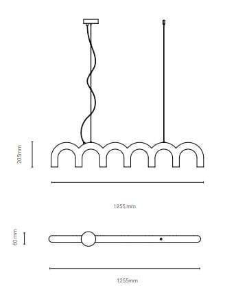 ARCH NUDE Pendant lamp By OBLURE | design Johan Lindstén, Markus Johansson
