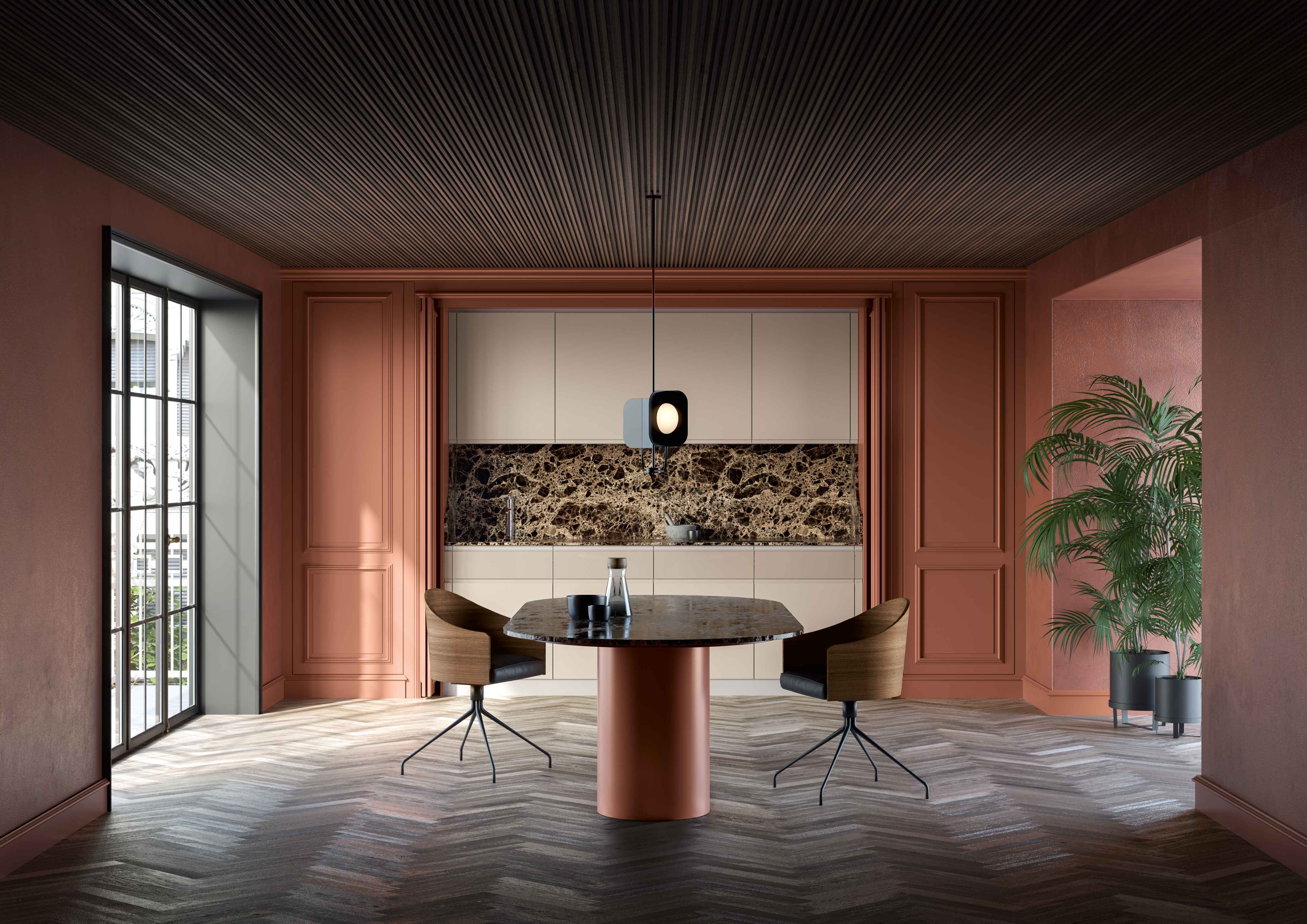 ARCHETIPO Kitchen with island By L'Ottocento | design makethatstudio