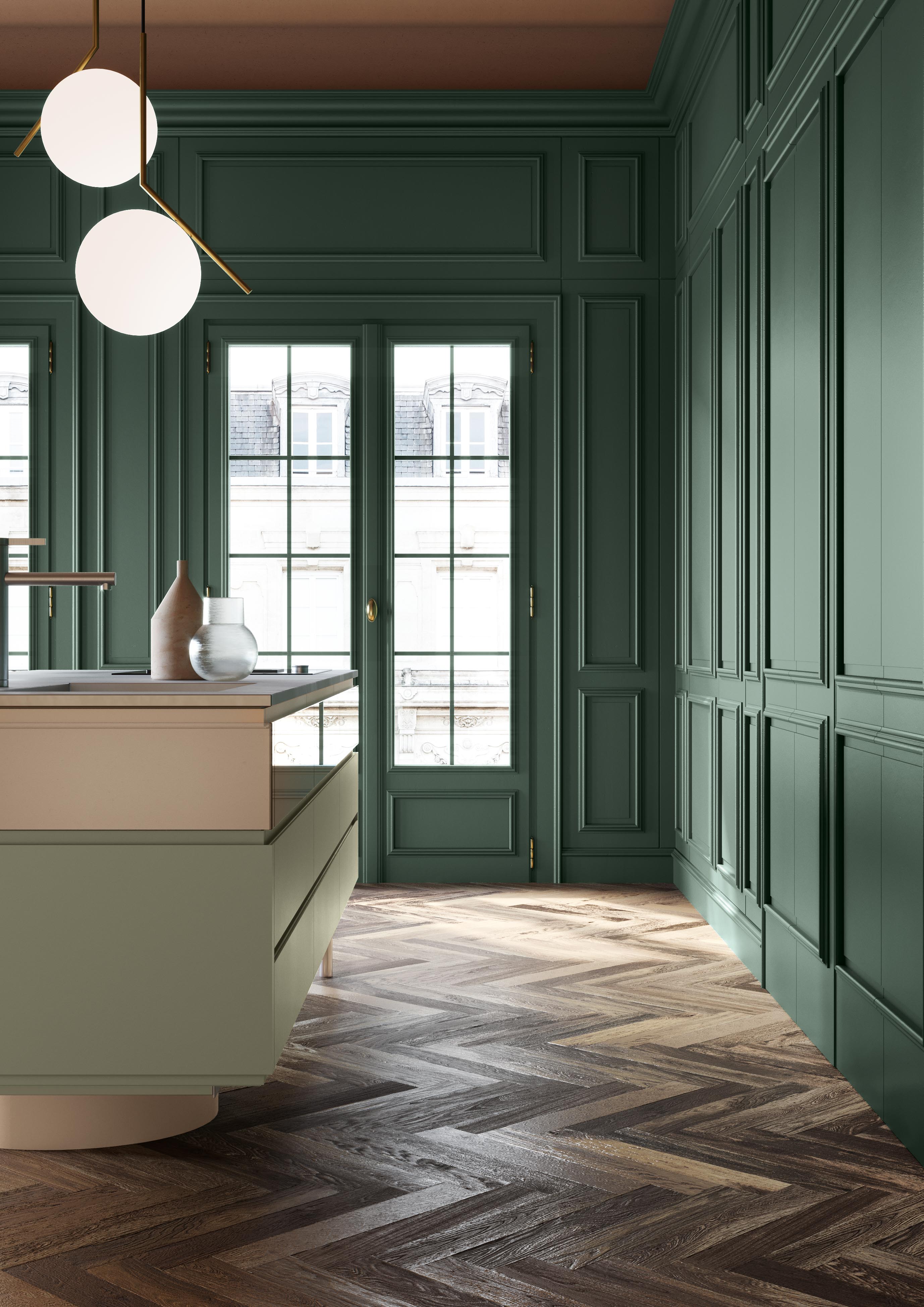 ARCHETIPO Kitchen with island By L'Ottocento | design makethatstudio