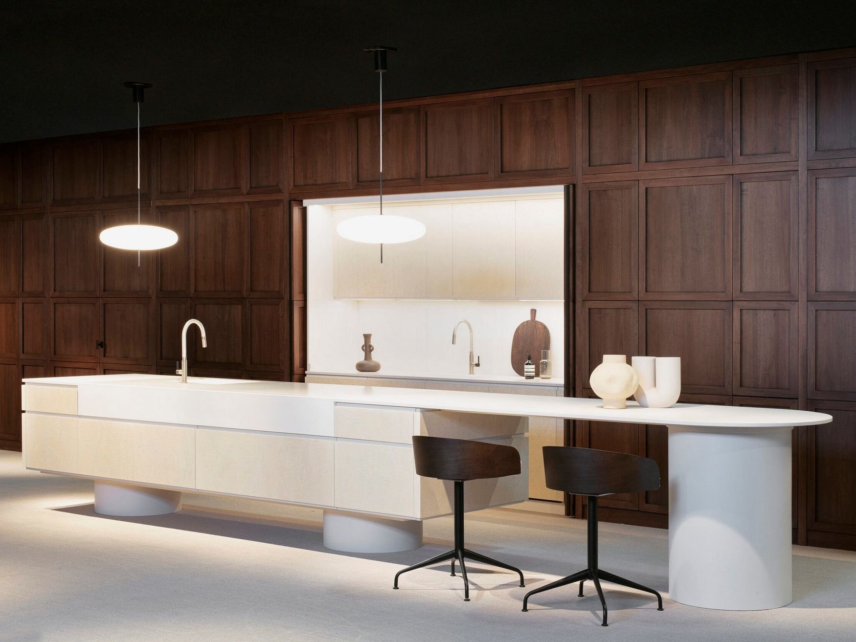 Archetipo Lapitec® kitchen with island By L'Ottocento