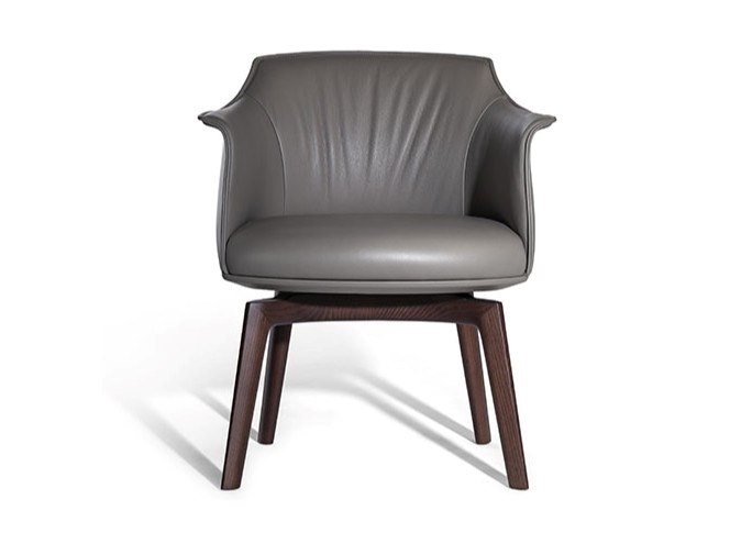 ARCHIBALD Swivel easy chair By Poltrona Frau | design Jean-Marie Massaud