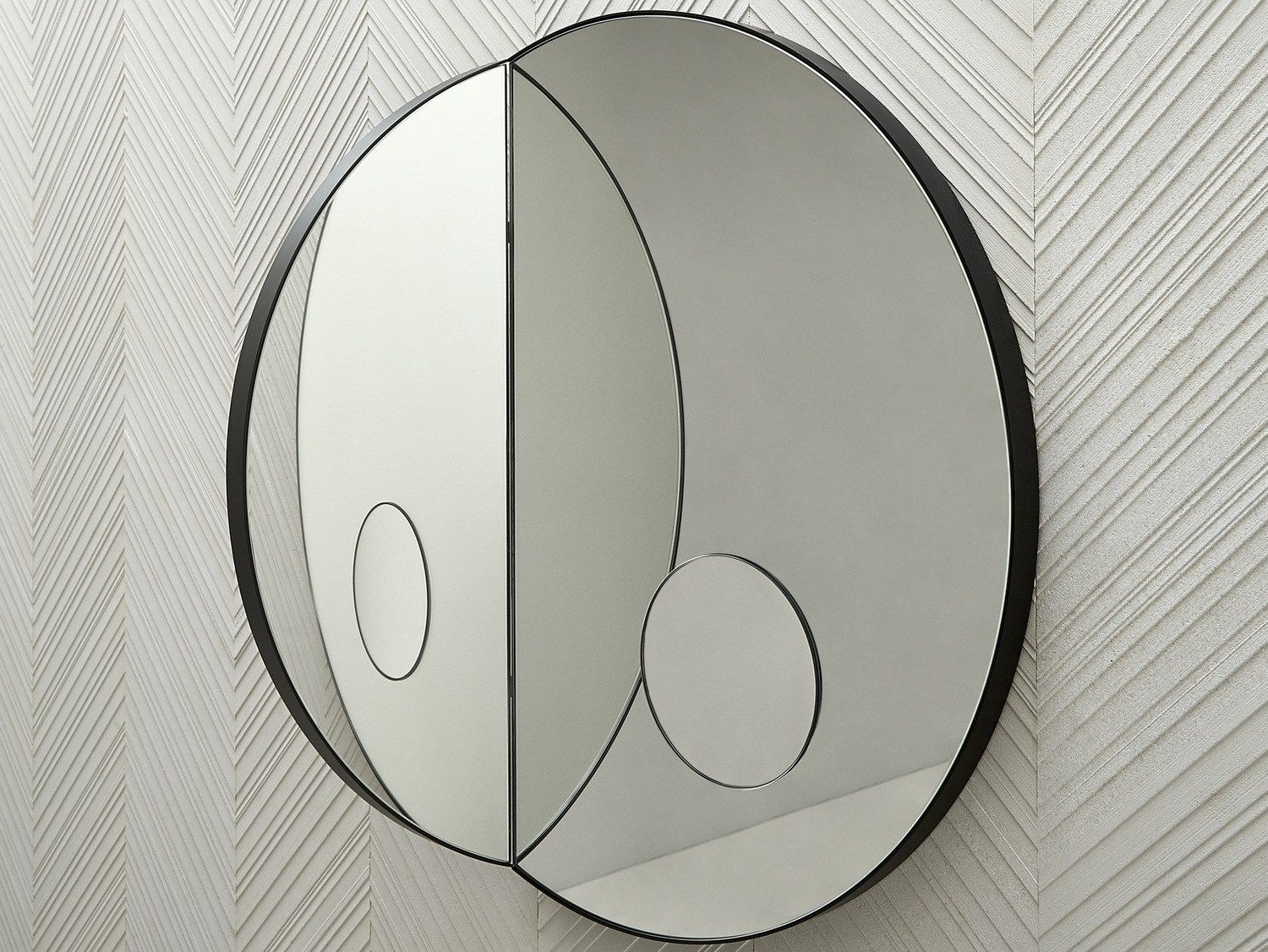 ARCHIMEDE | Round mirror By Salvatori design Elisa Ossino