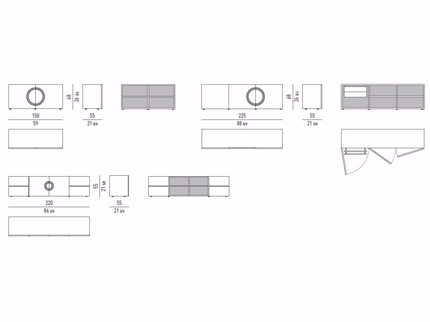 ARCHIPENKO | Sideboard By Minotti design Rodolfo Dordoni