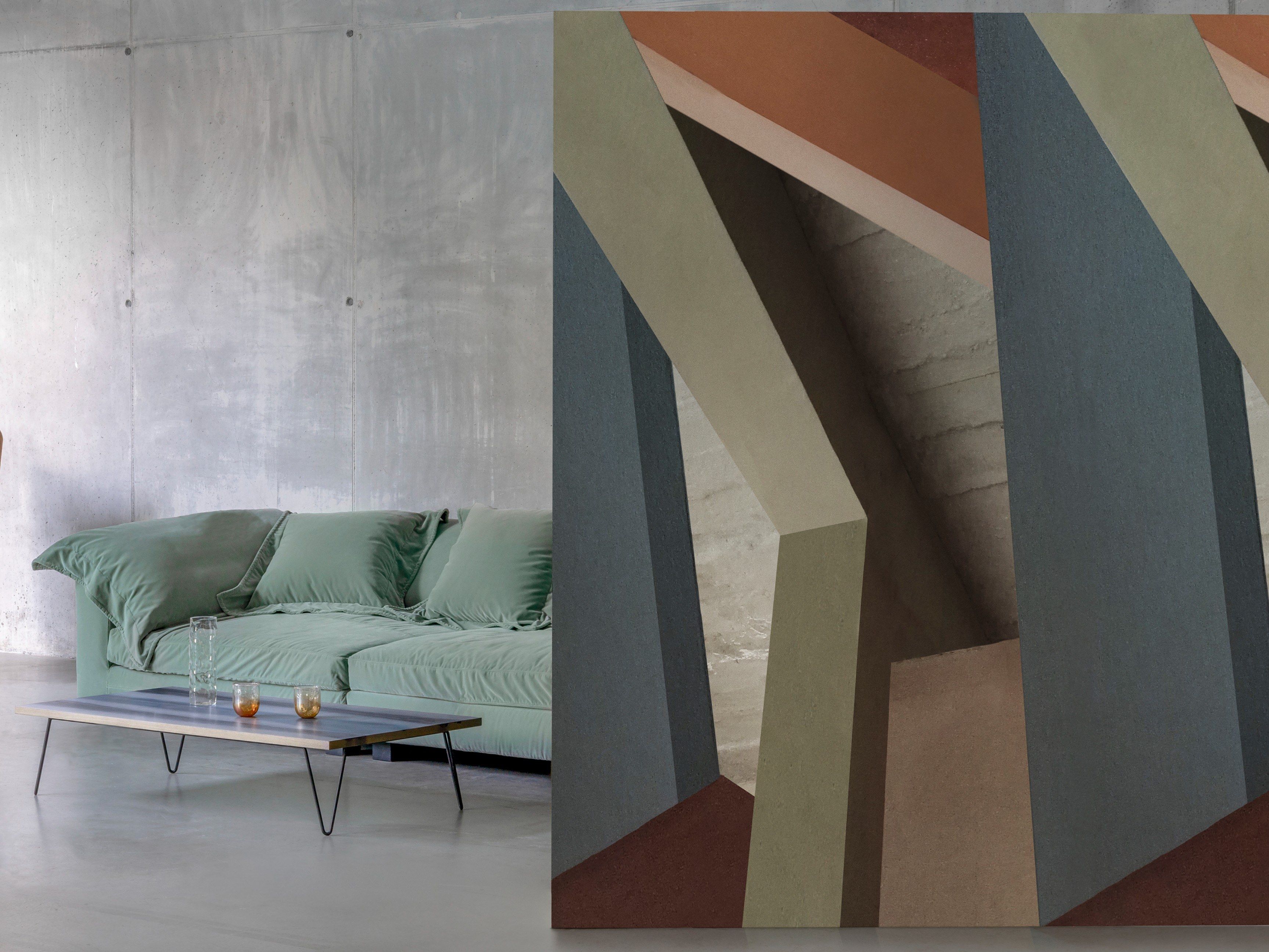 ARCHITECTURAL COLOR BLOCK wallpaper By Wall&decò