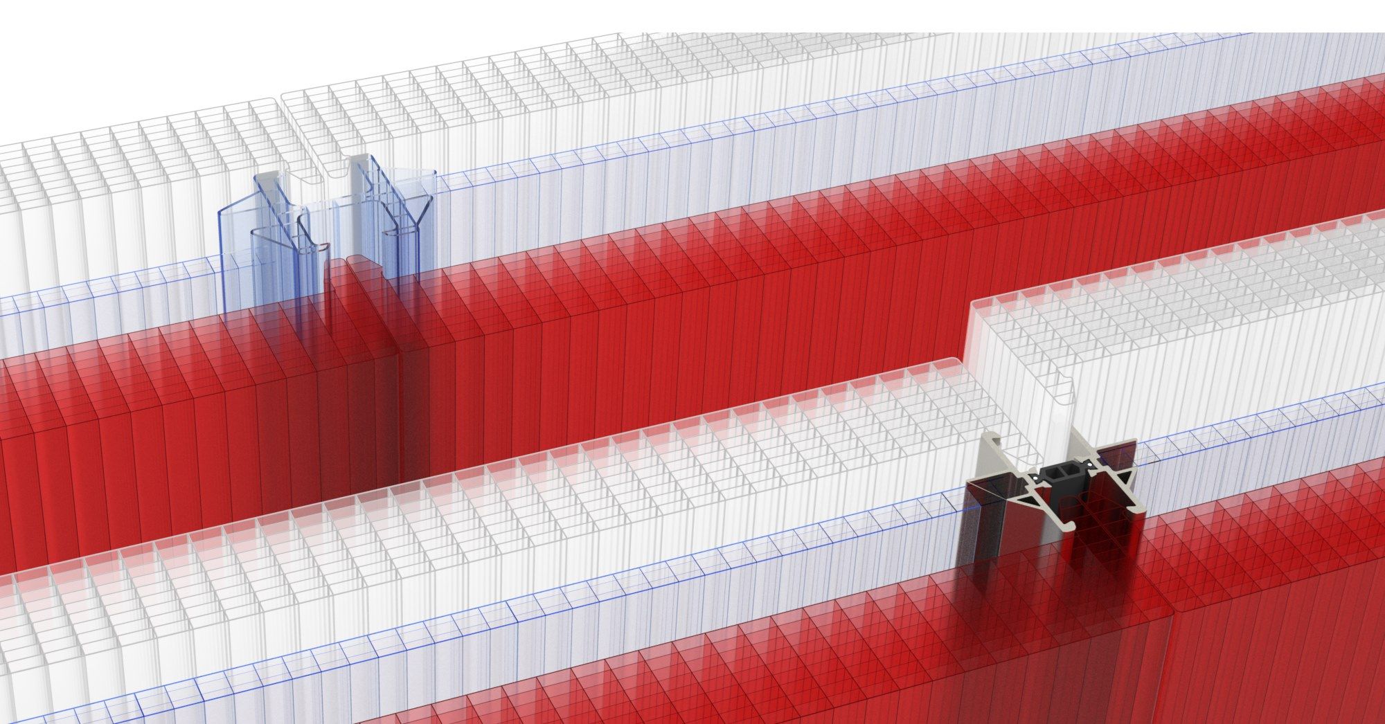 Sistema a doppia o tripla parete in policarbonato alveolare arcoPlus ...