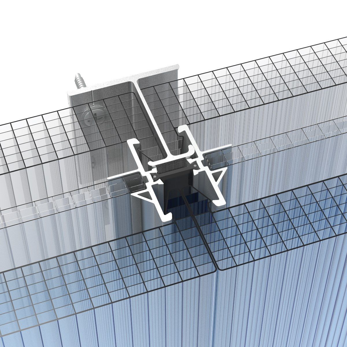 Double or triple wall system in alveolar polycarbonate arcoPlus ...