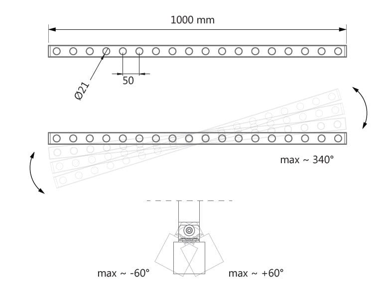 AREA TRACK Track-Light By Essenzialed