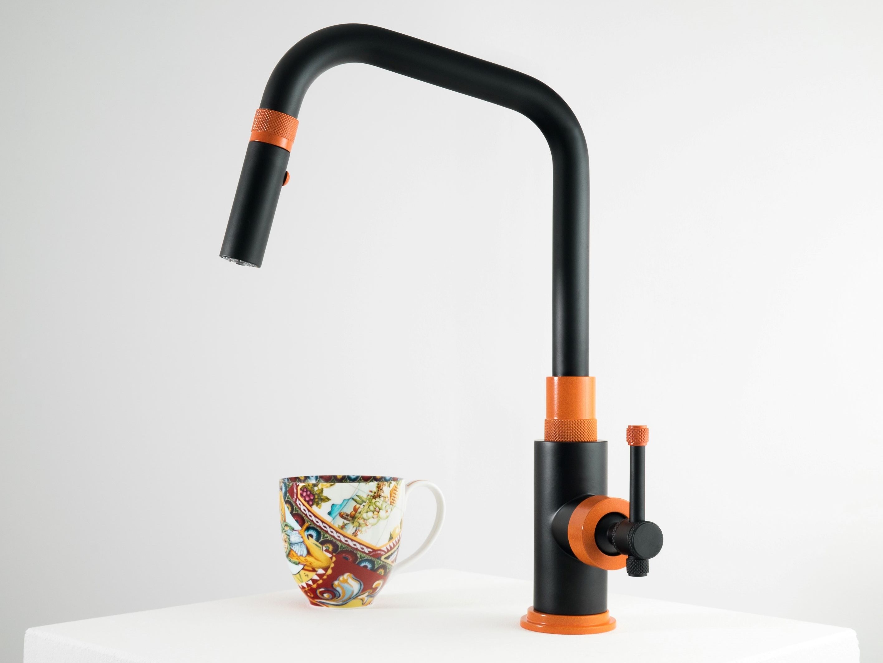 ARENA 3431**56 | Kitchen mixer tap Brass kitchen mixer tap with pull ...