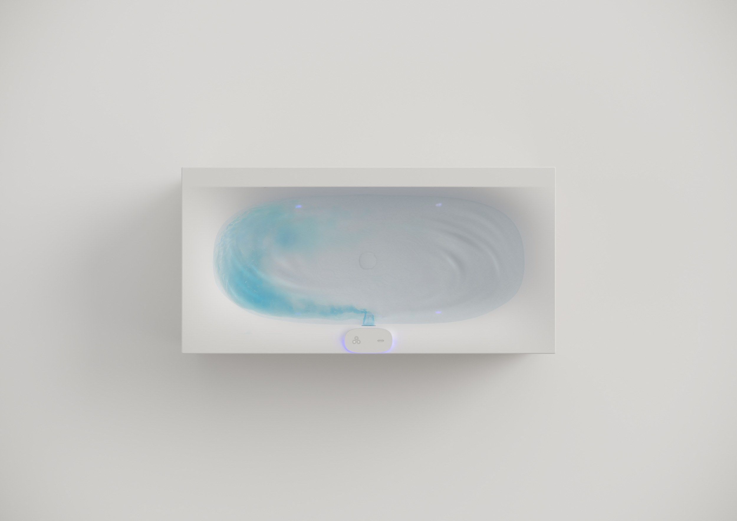Rectangular acrylic bathtub ARGA® 180 By Jacuzzi® design Whynot Design