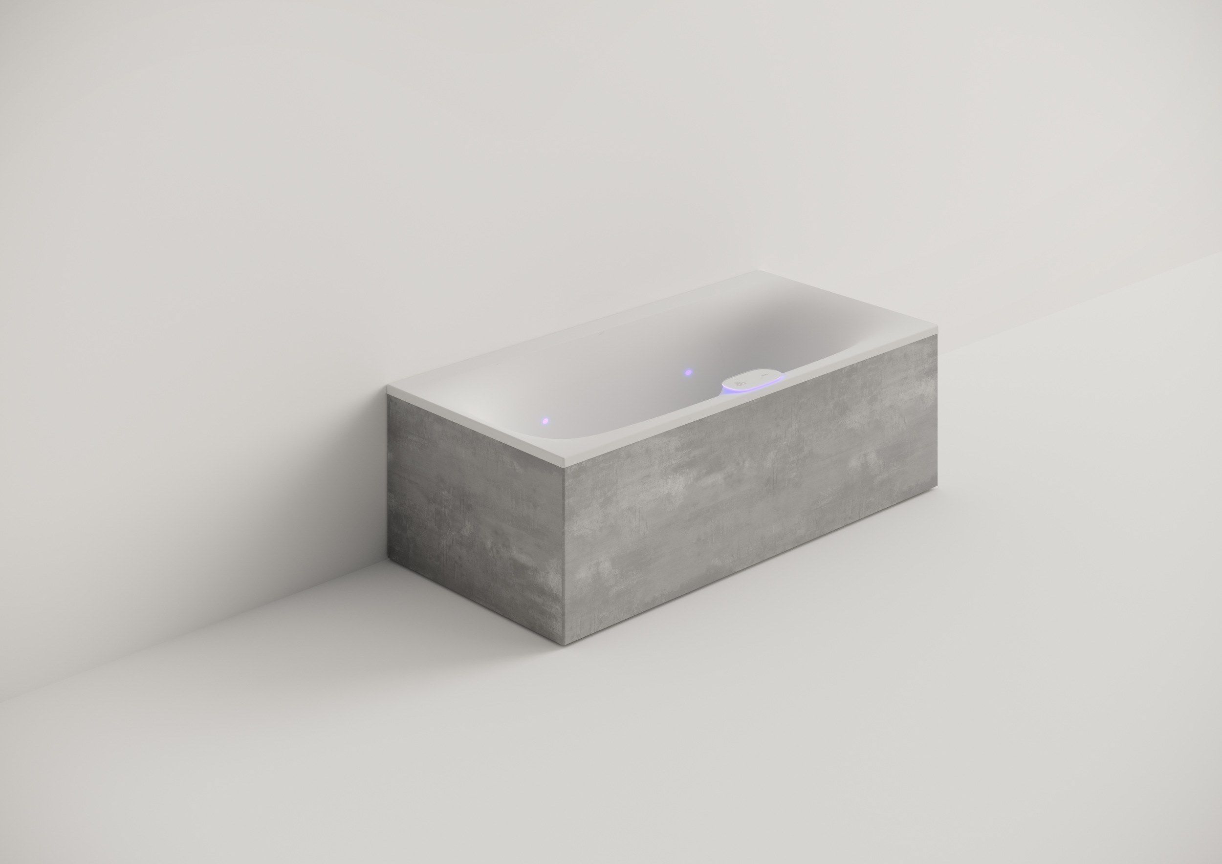Rectangular acrylic bathtub ARGA® 180 By Jacuzzi® design Whynot Design